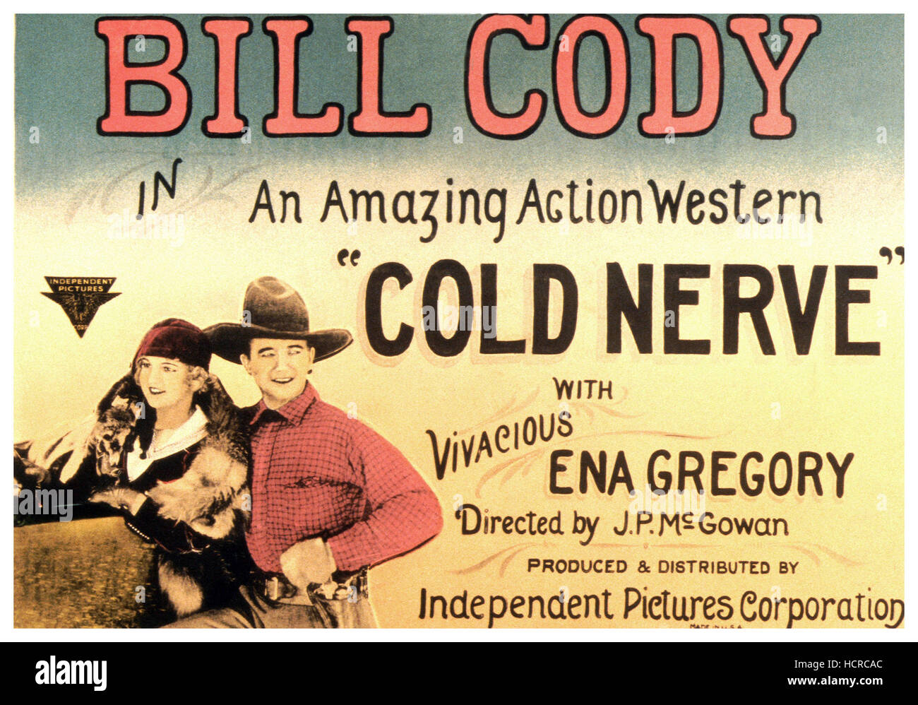 COLD NERVE, from left: Ena Gregory, Bill Cody, 1925 Stock Photo - Alamy