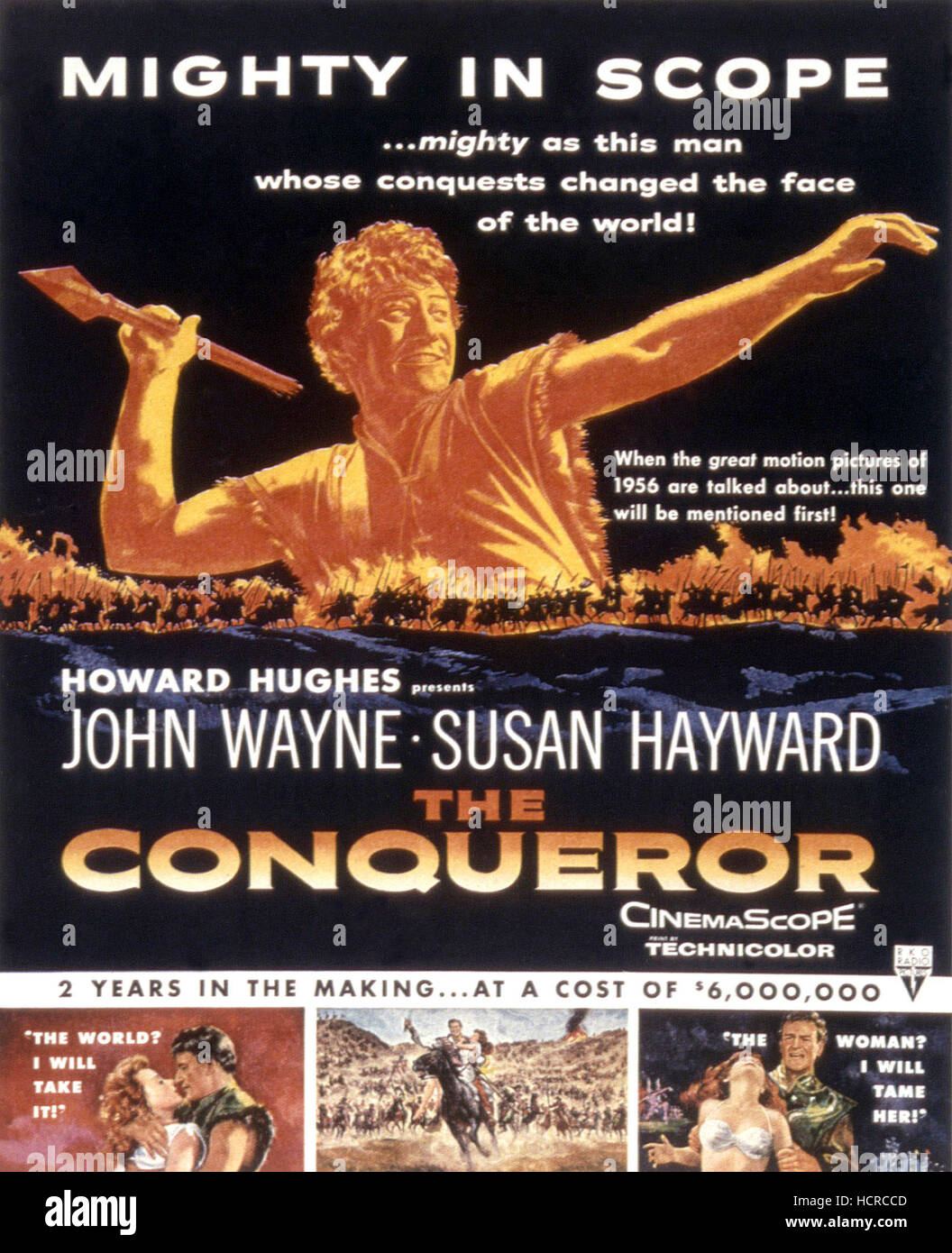 THE CONQUEROR, John Wayne, 1956 Stock Photo - Alamy