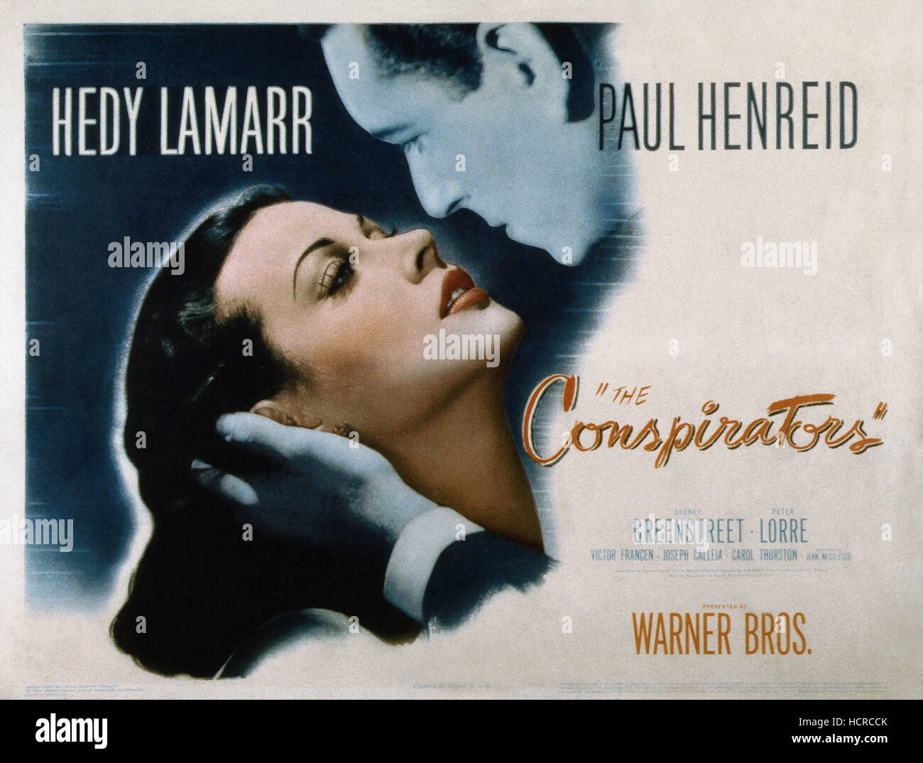 THE CONSPIRATORS, from left: Hedy Lamarr, Paul Henreid, 1944 Stock ...