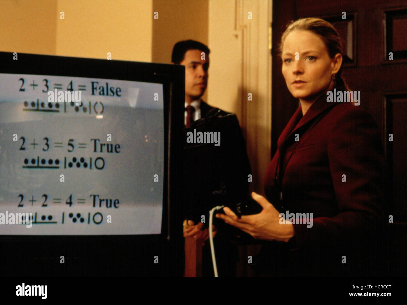 CONTACT, Jodie Foster, 1997, television monitor Stock Photo - Alamy