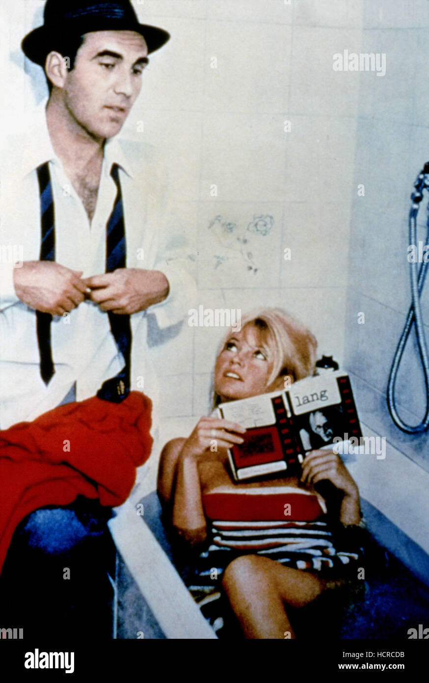 CONTEMPT, (aka LE MEPRIS), Michel Piccoli, Brigitte Bardot with Fritz ...