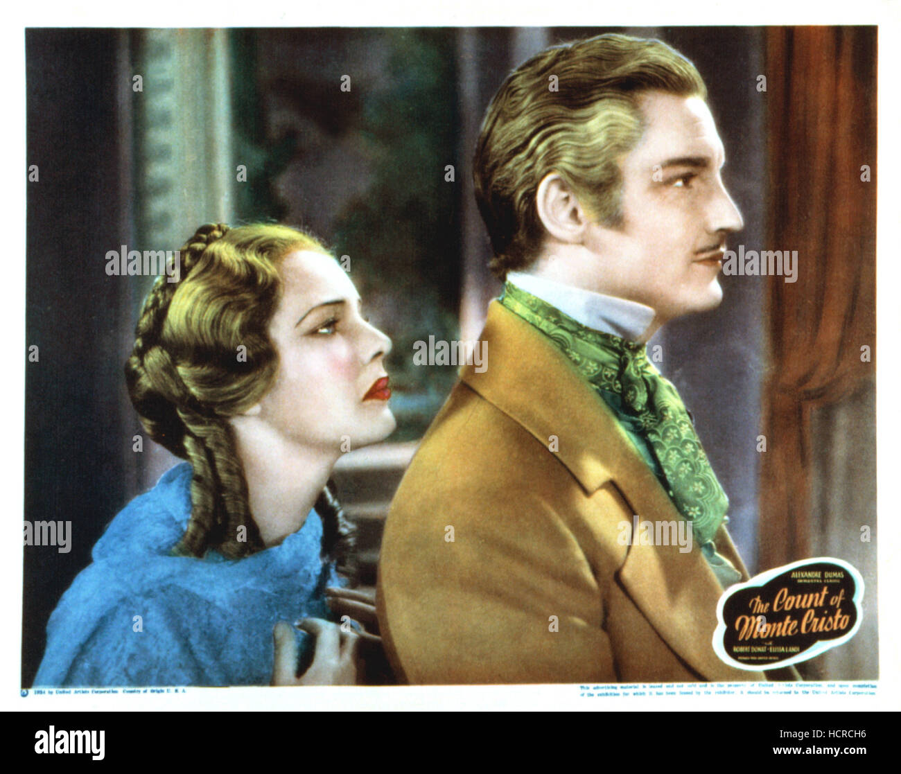 THE COUNT OF MONTE CRISTO, Elissa Landi, Robert Donat, 1934 Stock Photo ...
