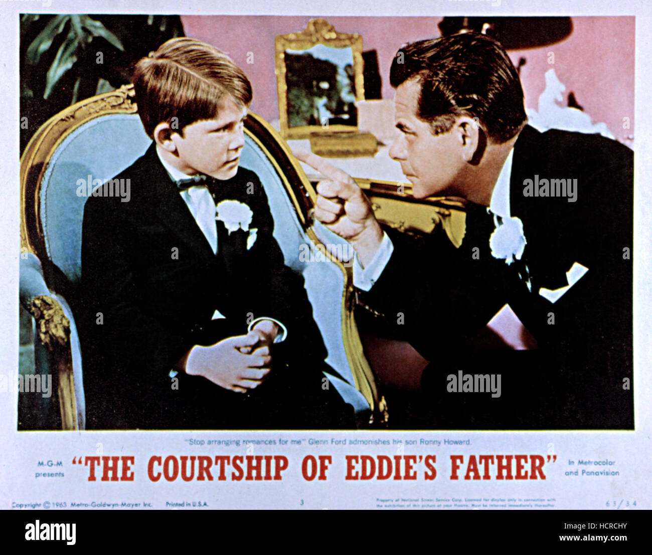 THE COURTSHIP OF EDDIE'S FATHER, Ronny Howard, Glenn Ford, 1963 Stock ...
