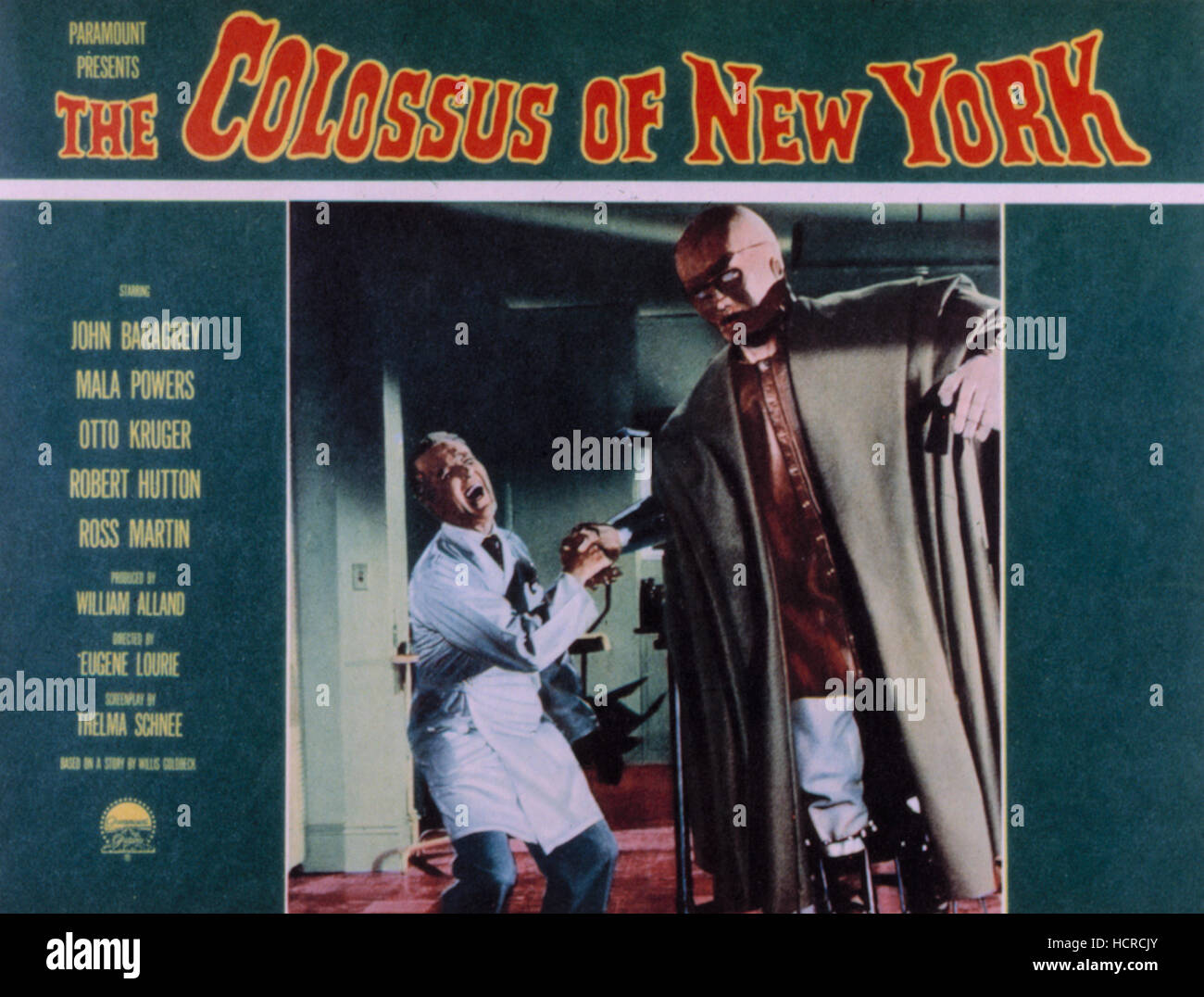 THE COLOSSUS OF NEW YORK, Otto Kruger, Ed Wolff, 1958 Stock Photo - Alamy
