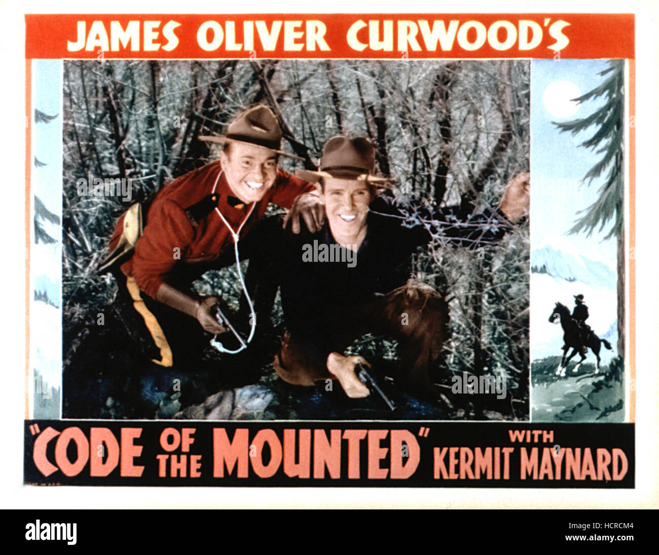 CODE OF THE MOUNTED, Jack Perrin, Kermit Maynard, 1935 Stock Photo - Alamy