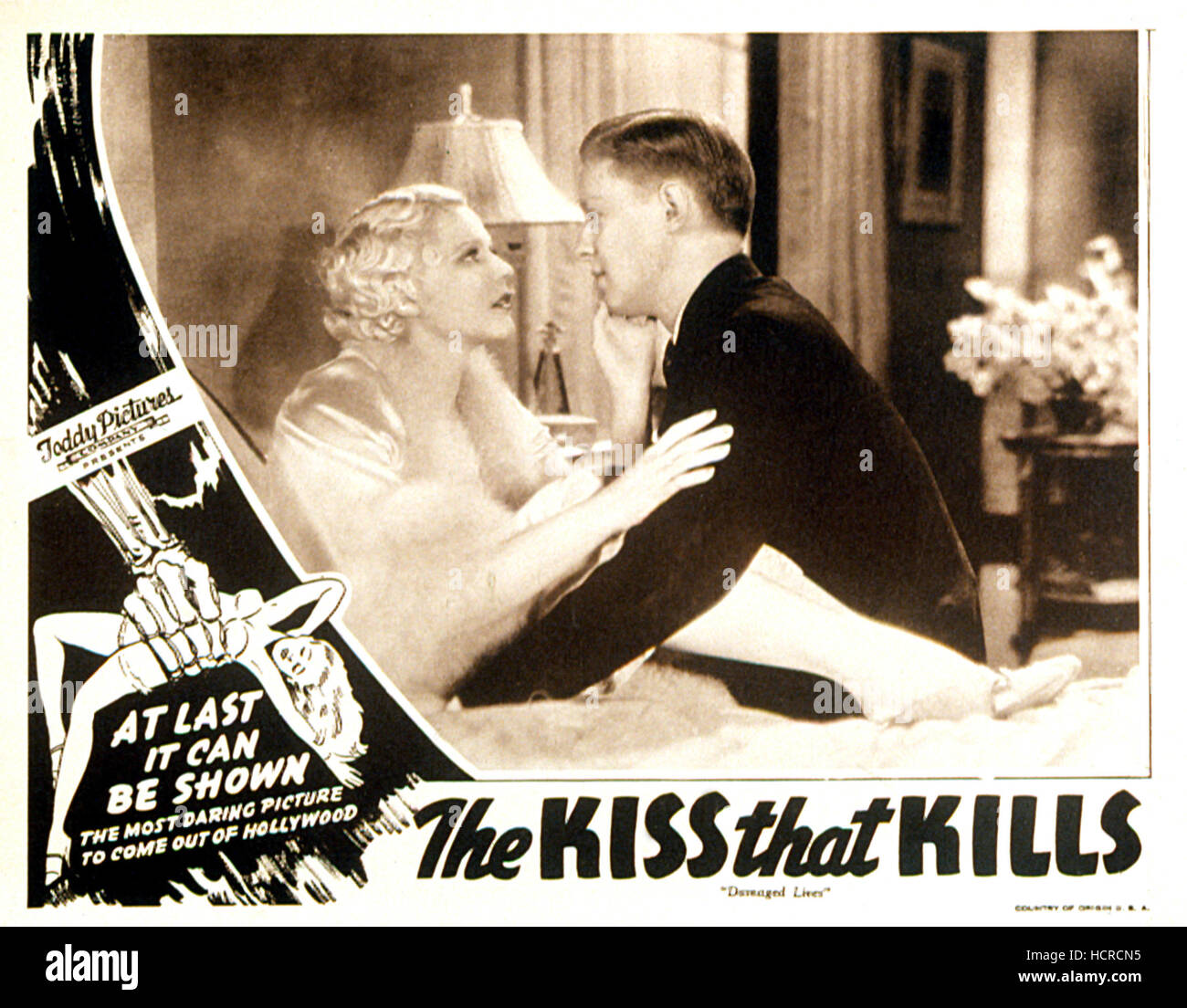 DAMAGED LIVES [aka THE KISS THAT KILLS], Charlotte Merriam, Lyman ...