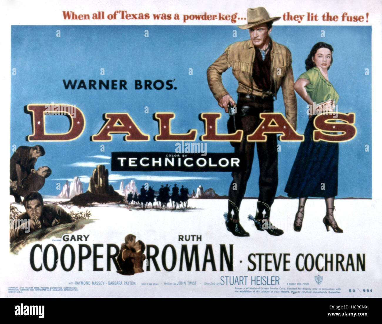 DALLAS, Gary Cooper, Steve Cochran, Ruth Roman, 1950 Stock Photo - Alamy
