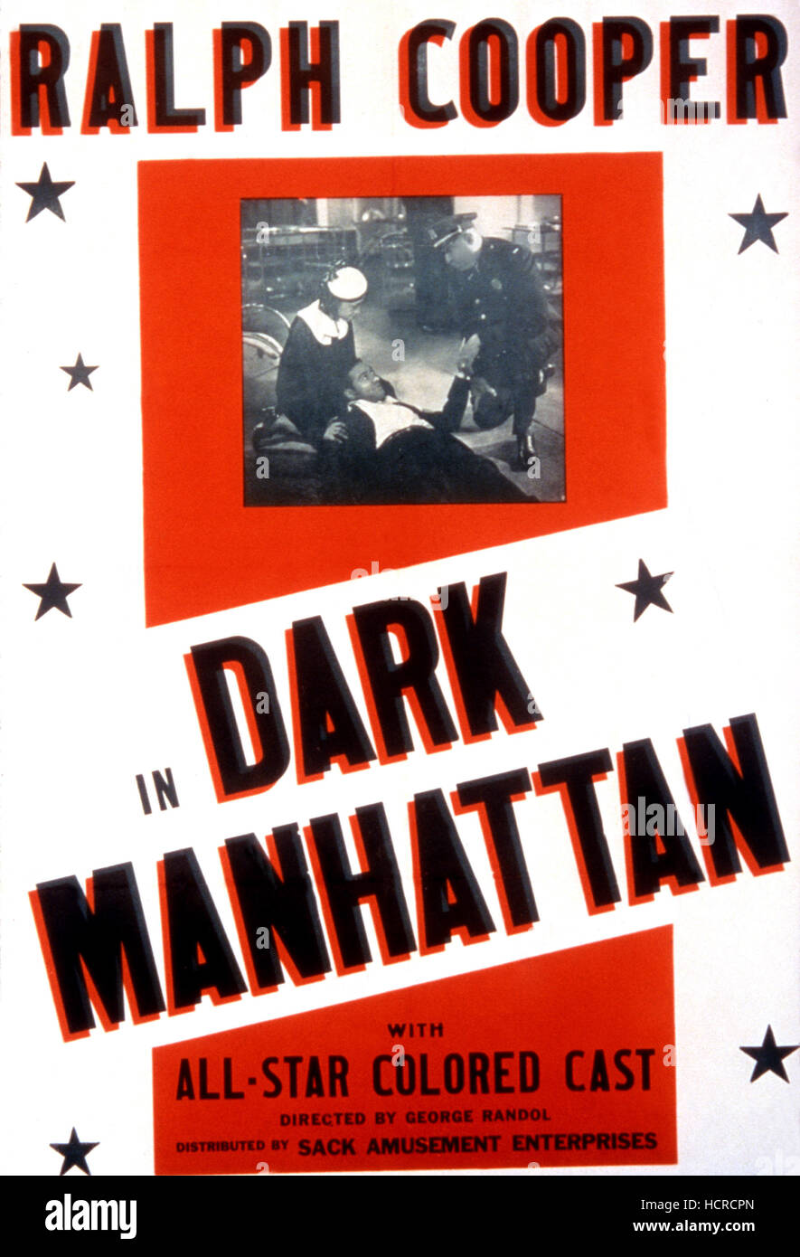 DARK MANHATTAN, Cleo Herndon, Ralph Cooper, Jess Lee Brooks, 1937 Stock ...
