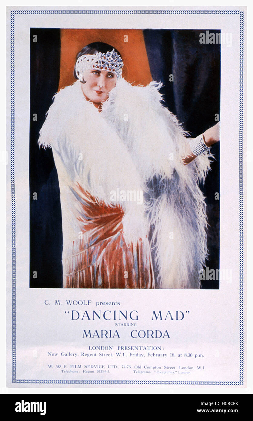 DANCING MAD, (aka DANCE FEVER, aka DER TANZER MEINER FRAU), poster ...