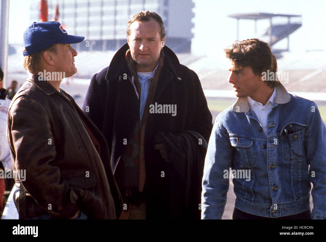 DAYS OF THUNDER, Robert Duvall, Randy Quaid, Tom Cruise, 1990 Stock ...