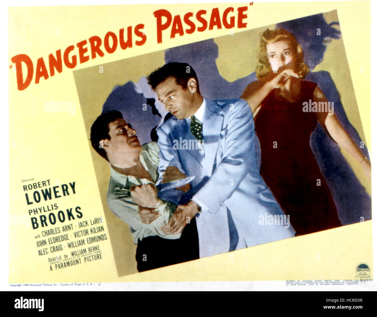 DANGEROUS PASSAGE, Jack LaRue, Robert Lowery, Phyllis Brooks, 1944 ...