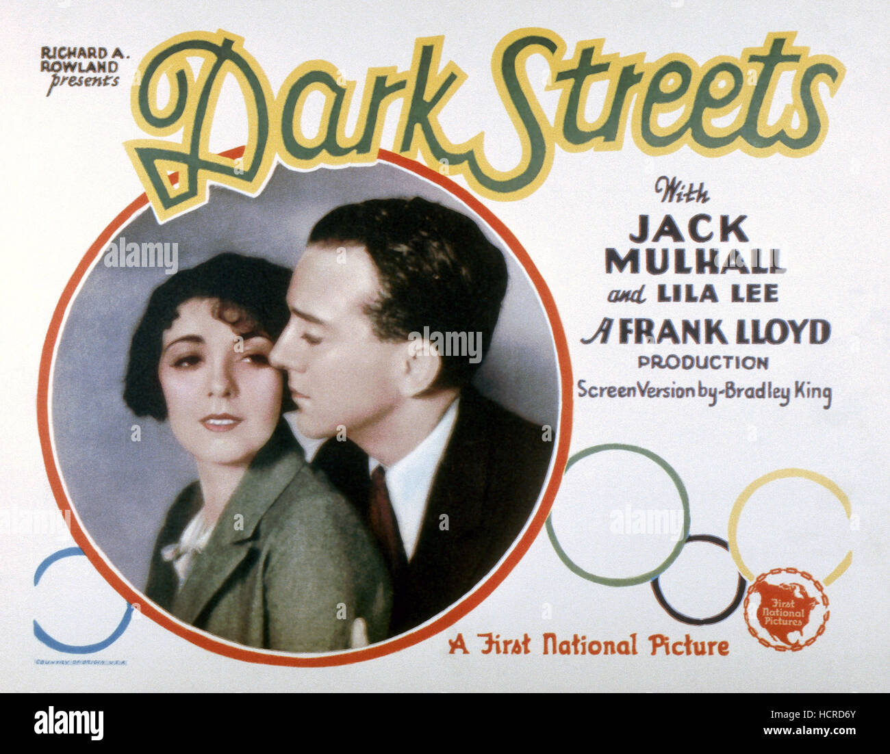 DARK STREETS, from left: Lila Lee, Jack Mulhall, 1929 Stock Photo - Alamy