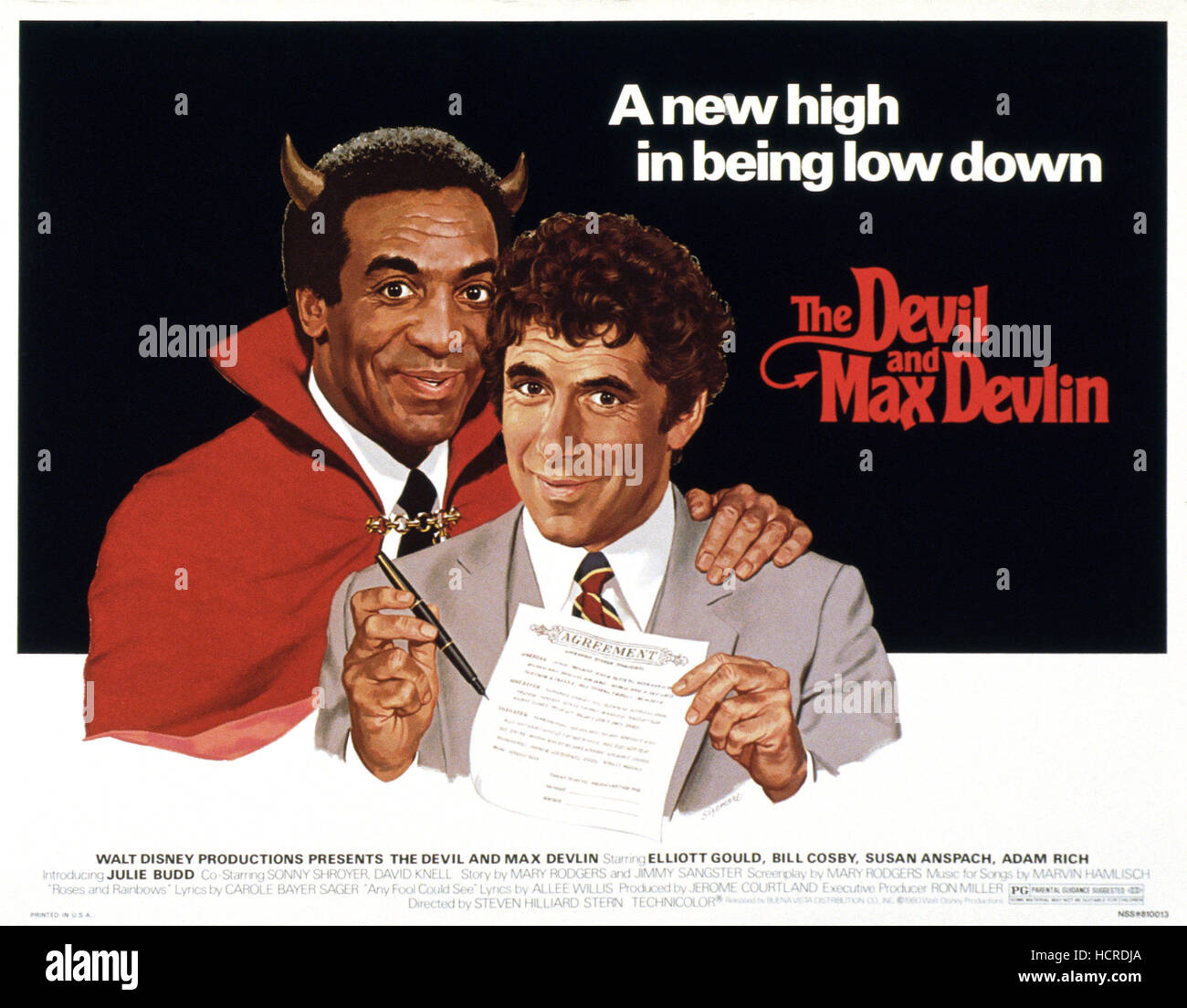 THE DEVIL AND MAX DEVLIN, US poster, from left: Bill Cosby, Elliott Gould, 1981. ©Buena Vista ...