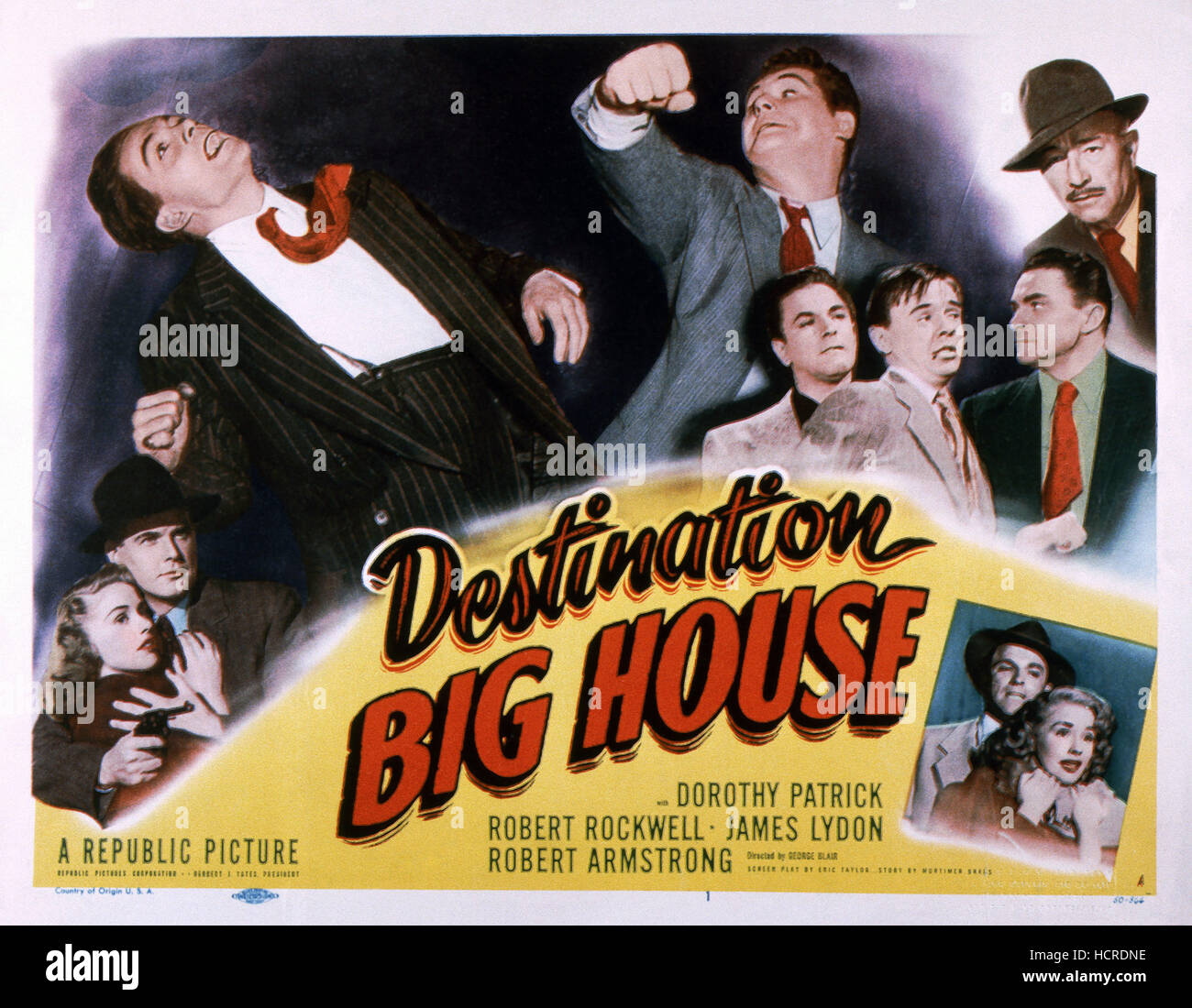 DESTINATION BIG HOUSE, Dorothy Patrick (left), Robert Rockwell (second ...