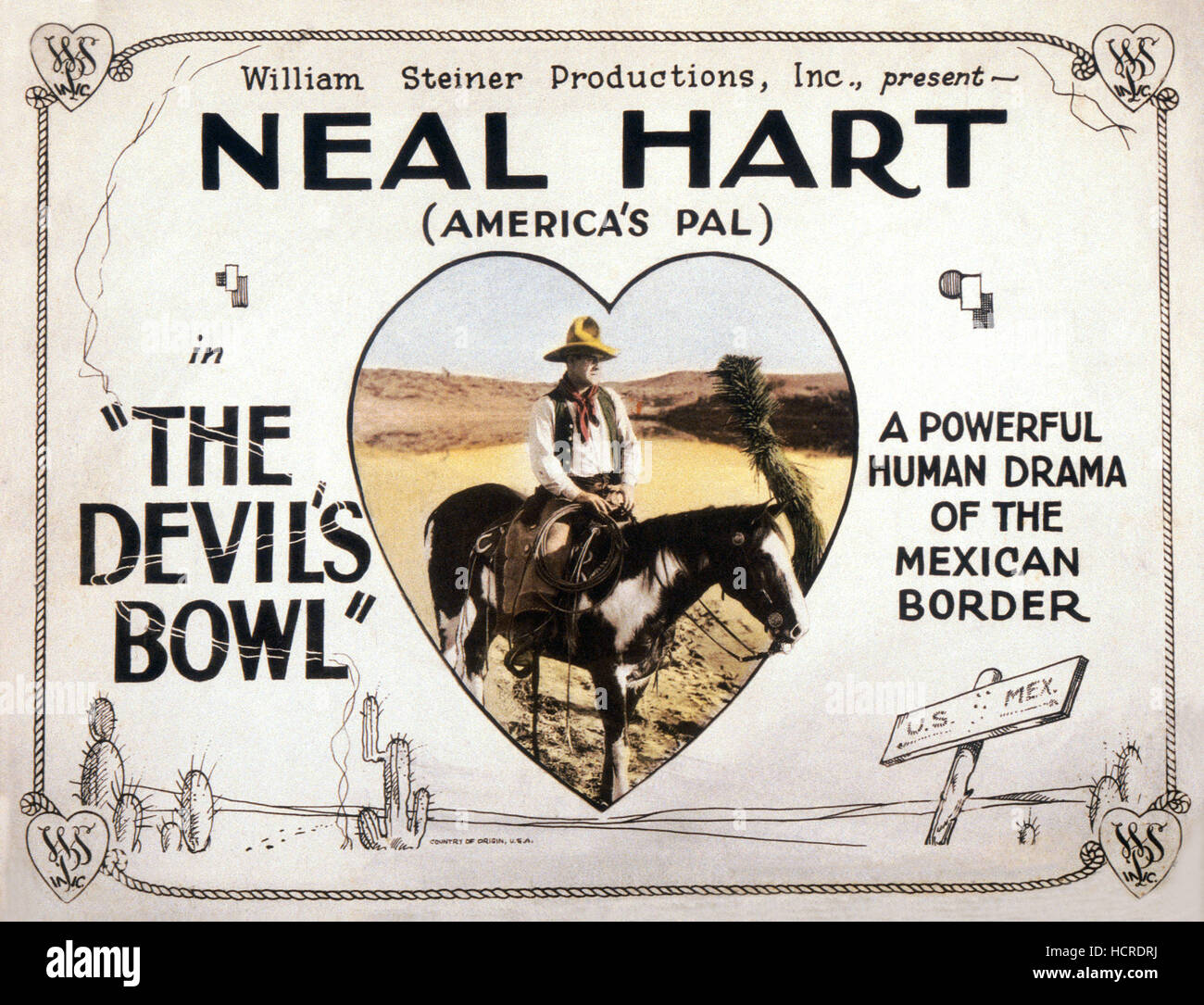 THE DEVIL'S BOWL, Neal Hart, 1923 Stock Photo - Alamy