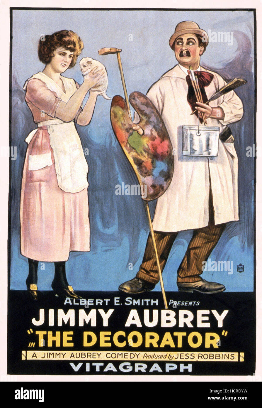 THE DECORATOR, from left: Kathleen Myers, Jimmy Aubrey, 1920 Stock ...