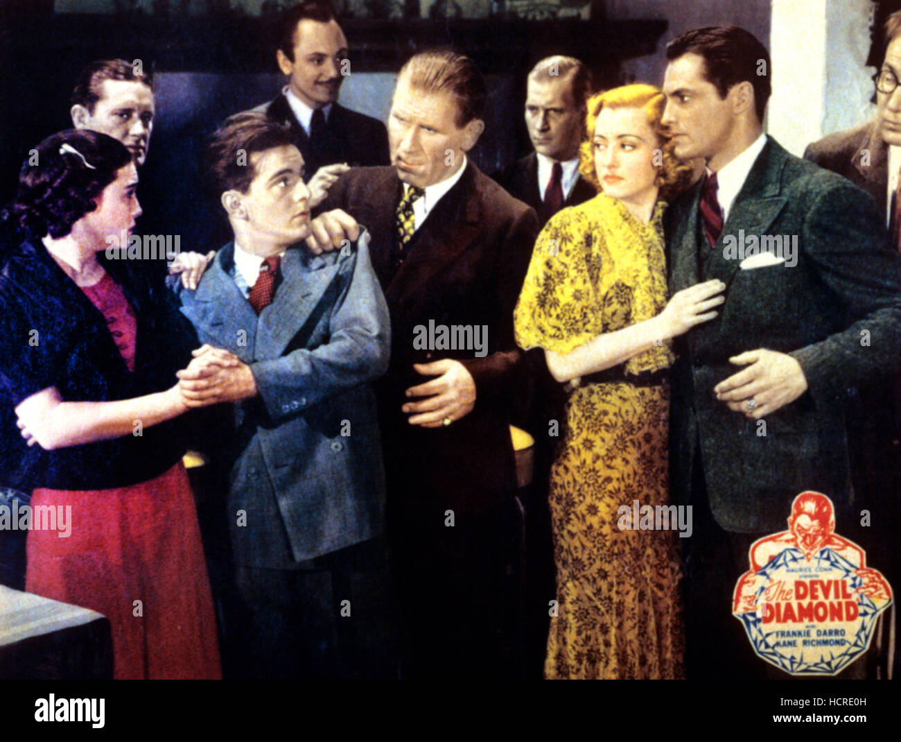 DEVIL DIAMOND, Frankie Darro, Joan Gale, Kane Richmond, 1937 Stock ...