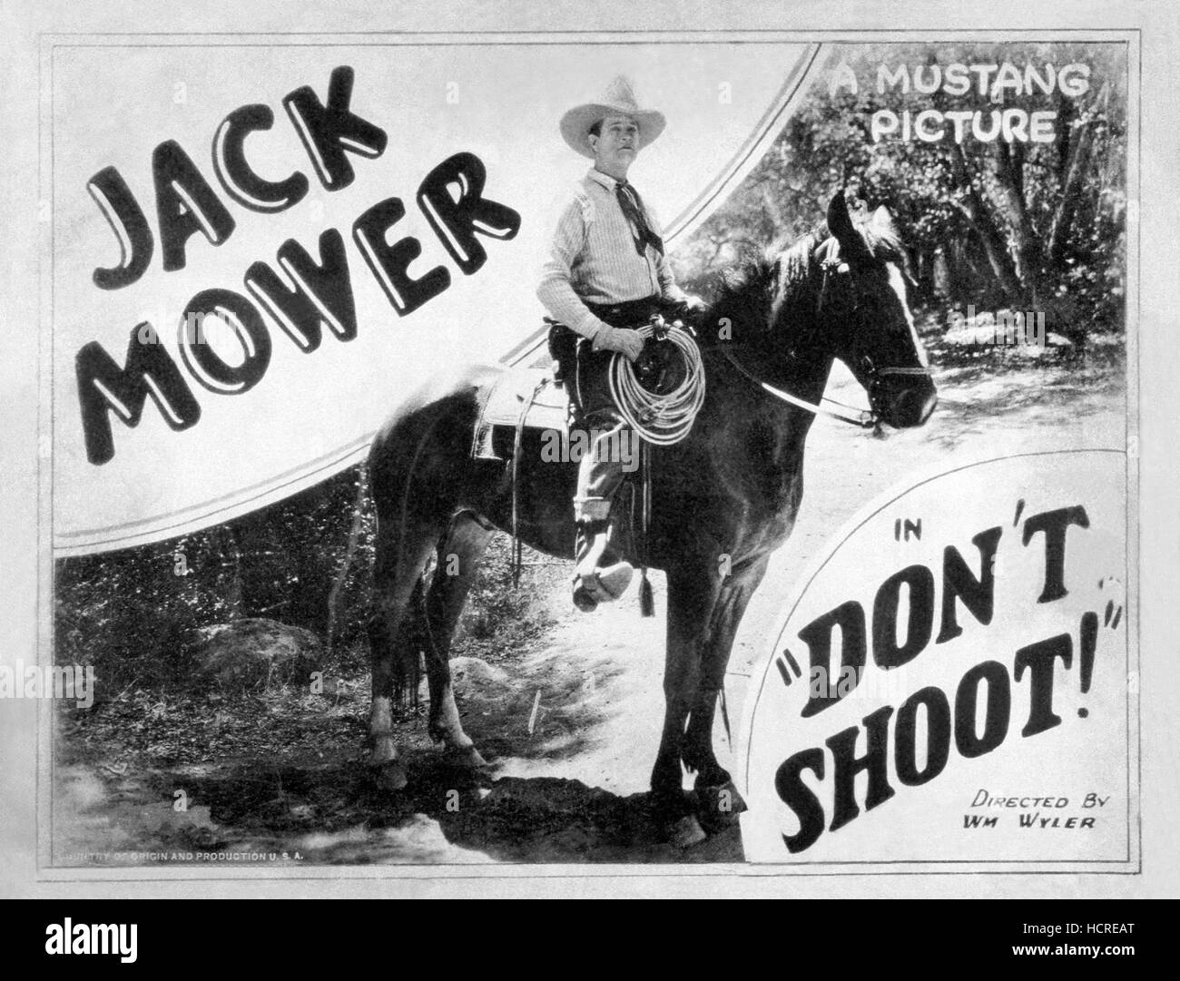 DON'T SHOOT, Jack Mower, 1926 Stock Photo - Alamy
