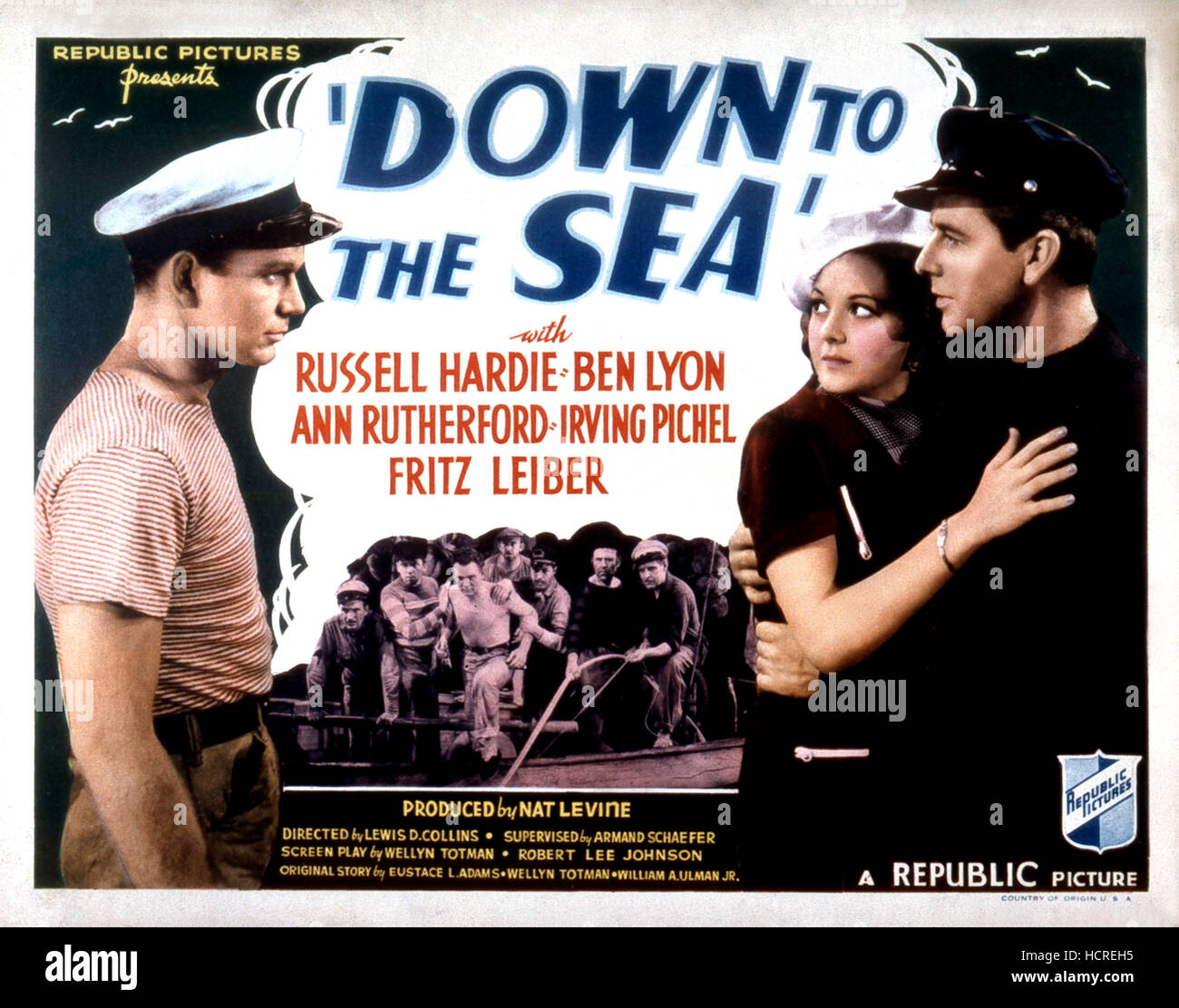 DOWN TO THE SEA (aka DOWN UNDER THE SEA), from left: Russell Hardie ...