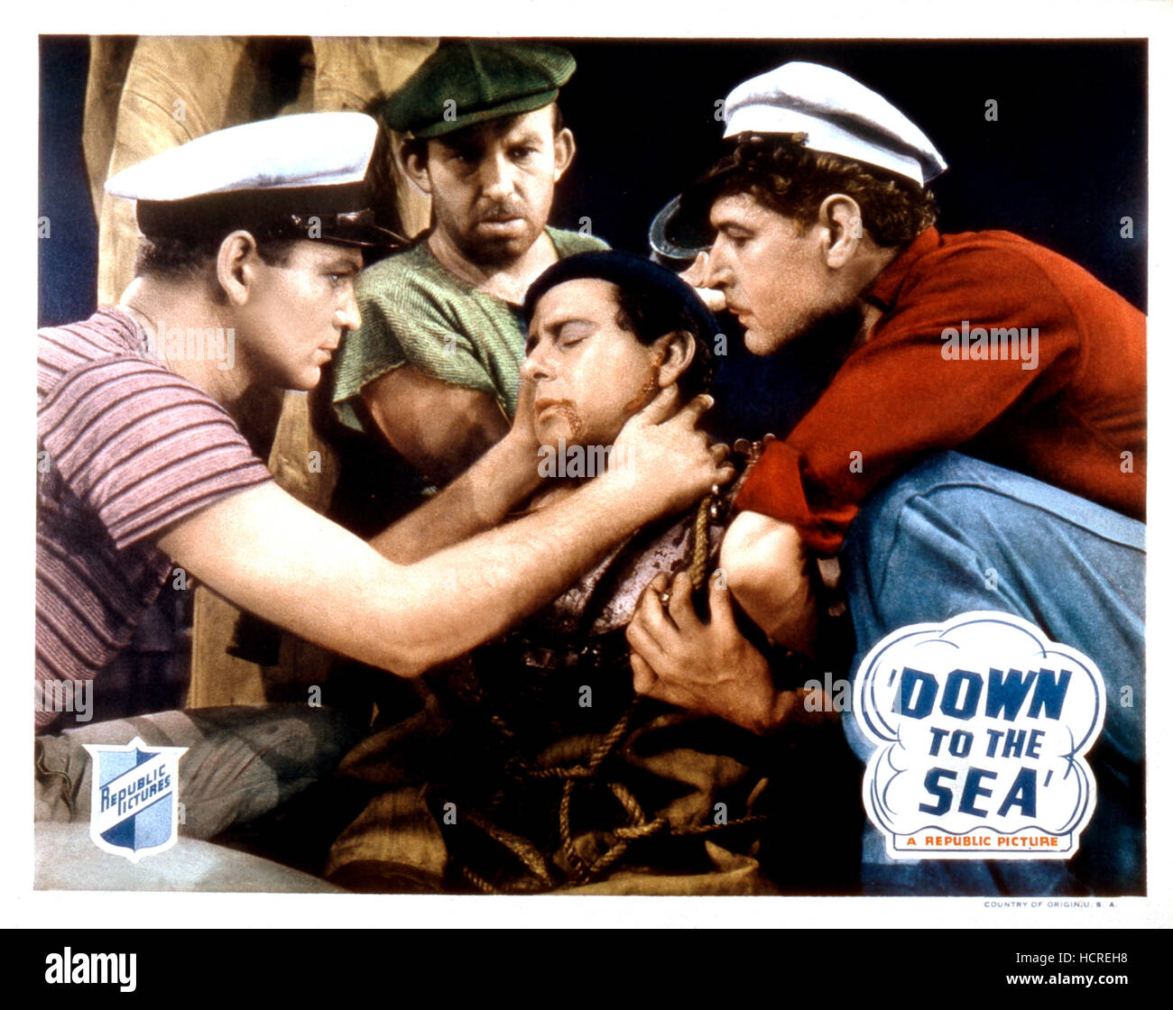 DOWN TO THE SEA (aka DOWN UNDER THE SEA), left: Russell Hardie, 1936 ...