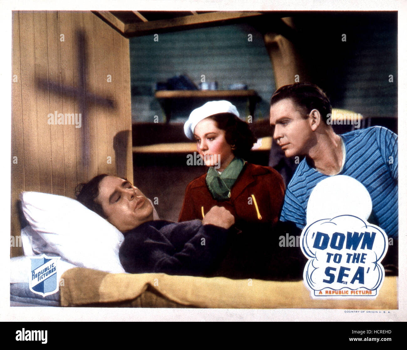 DOWN TO THE SEA (aka DOWN UNDER THE SEA), from left: Ben Lyon, Ann ...