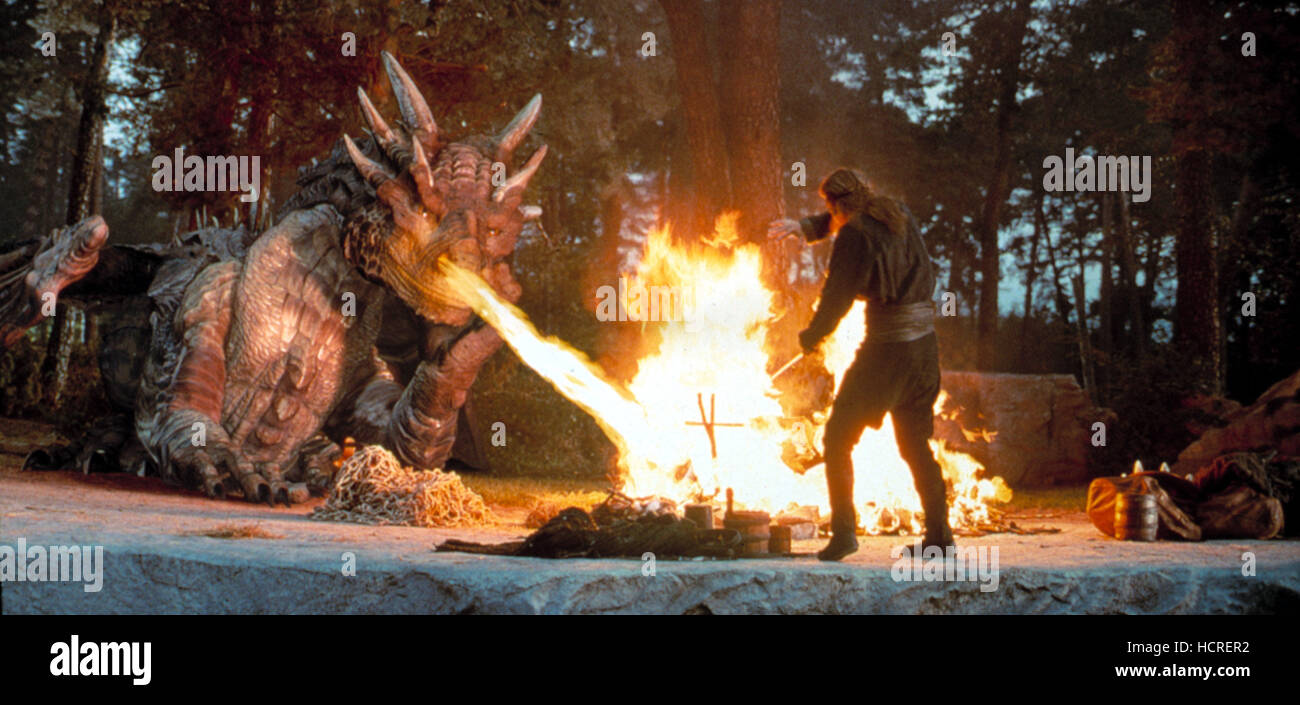 DRAGONHEART, Dennis Quaid, Sean Connery (voice) 1996 Stock Photo - Alamy