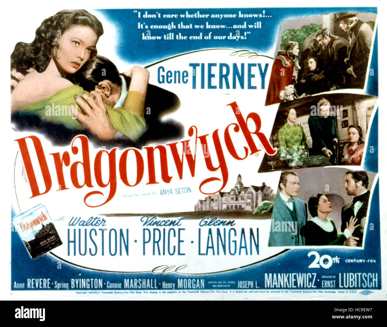 DRAGONWYCK, Gene Tierney, 1946, TM and Copyright (c)20th Century Fox ...