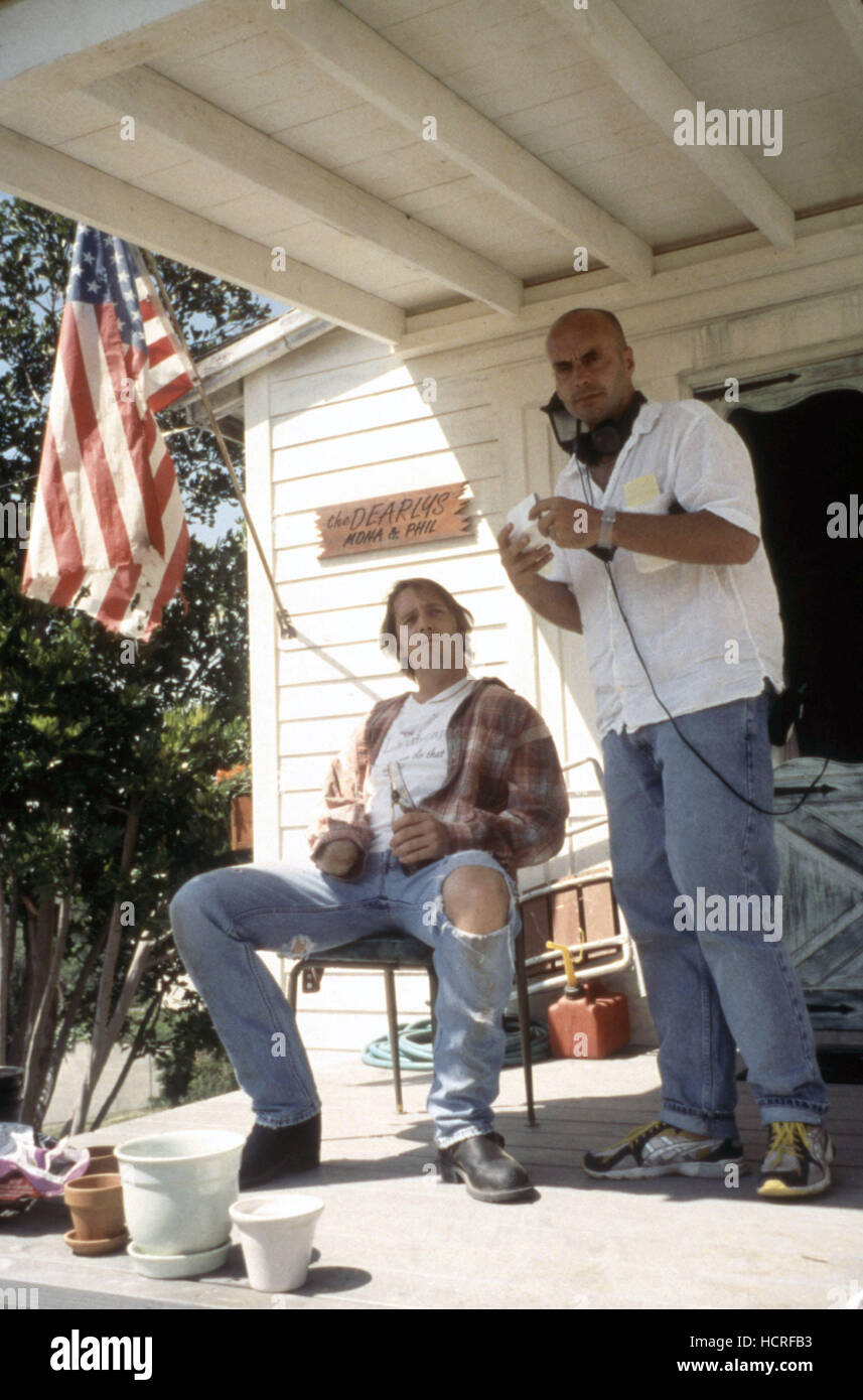 DROWNING MONA, Marcus Thomas, director Nick Gomez, on set, 2000. (c ...