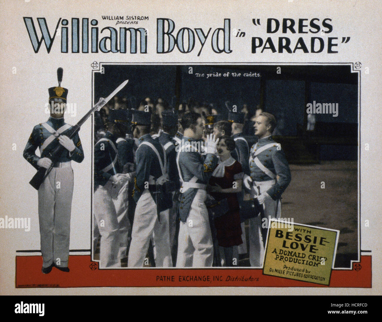 DRESS PARADE, (center right) Hugh Allan, Bessie Love, William Boyd ...