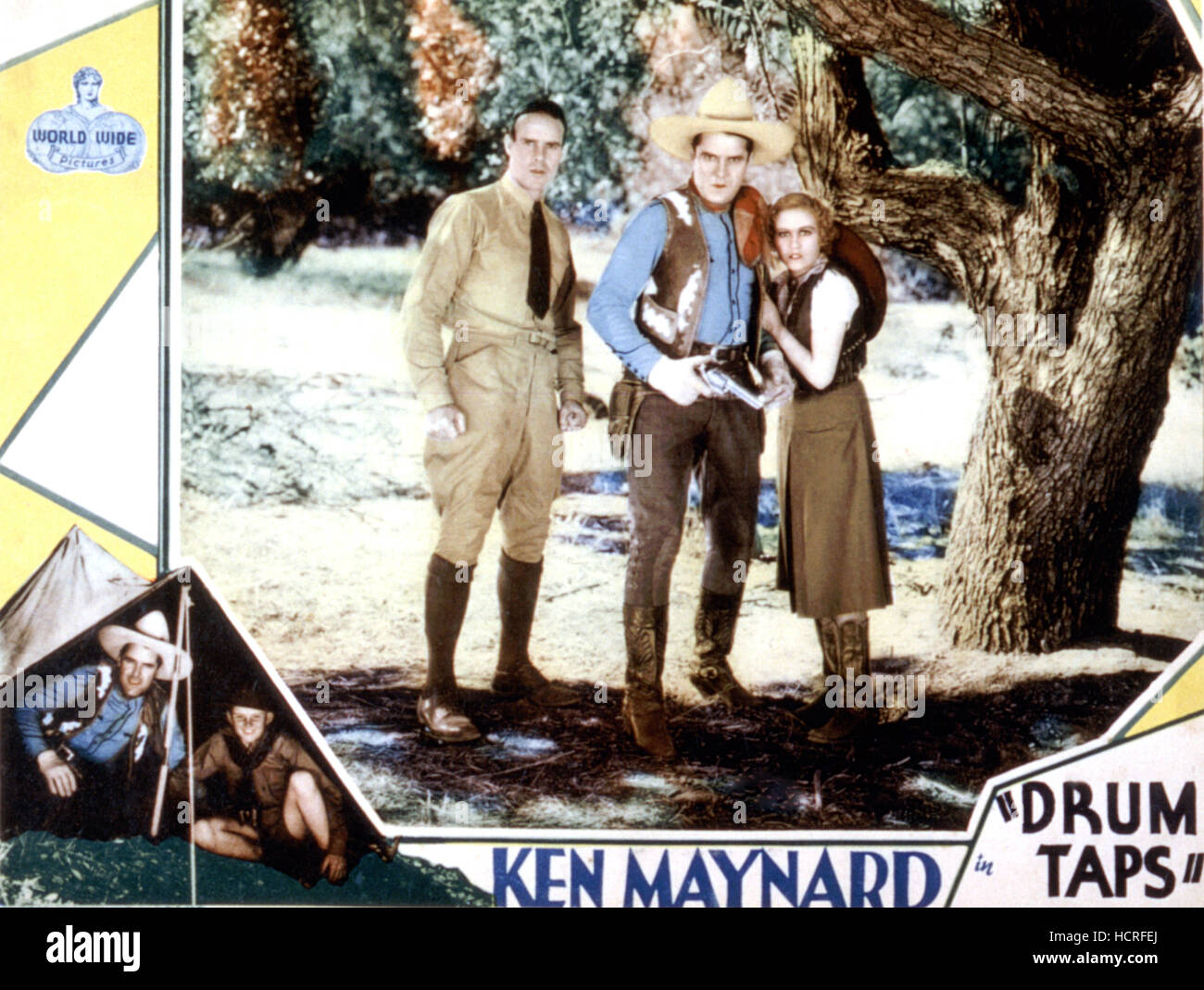 DRUM TAPS, Kermit Maynard, Ken Maynard, Dorothy Dix, 1933 Stock Photo ...