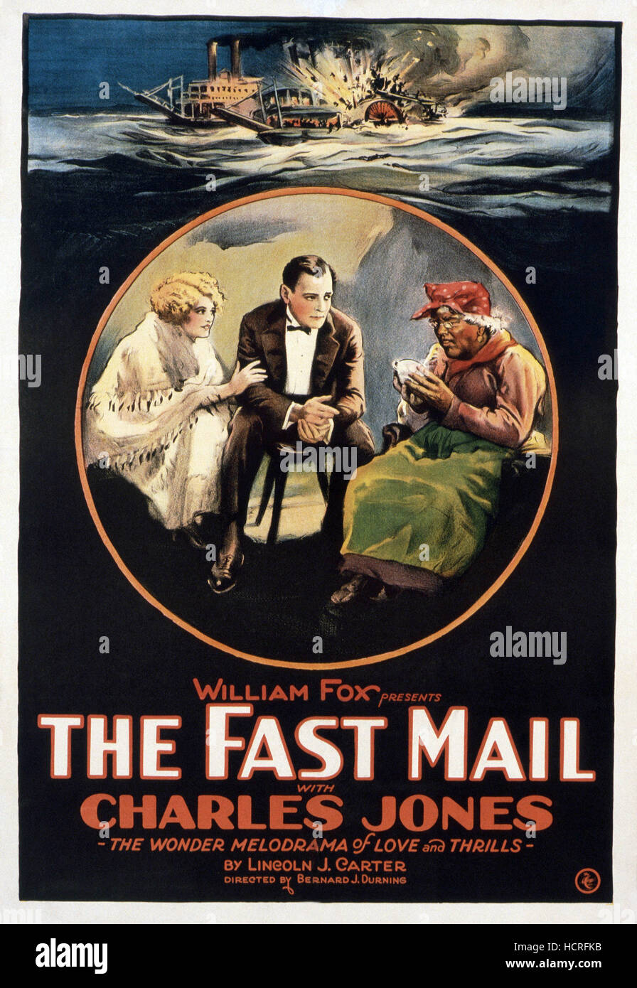 THE FAST MAIL, Eileen Percy (left), Buck Jones as Charles Jones (center ...