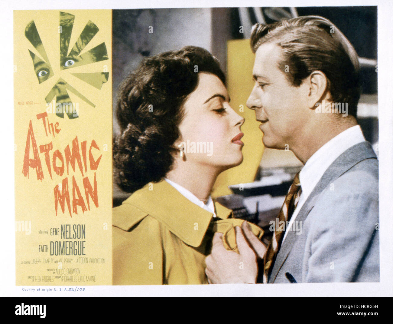THE ATOMIC MAN, (aka TIMESLIP), from left: Faith Domergue, Gene Nelson ...