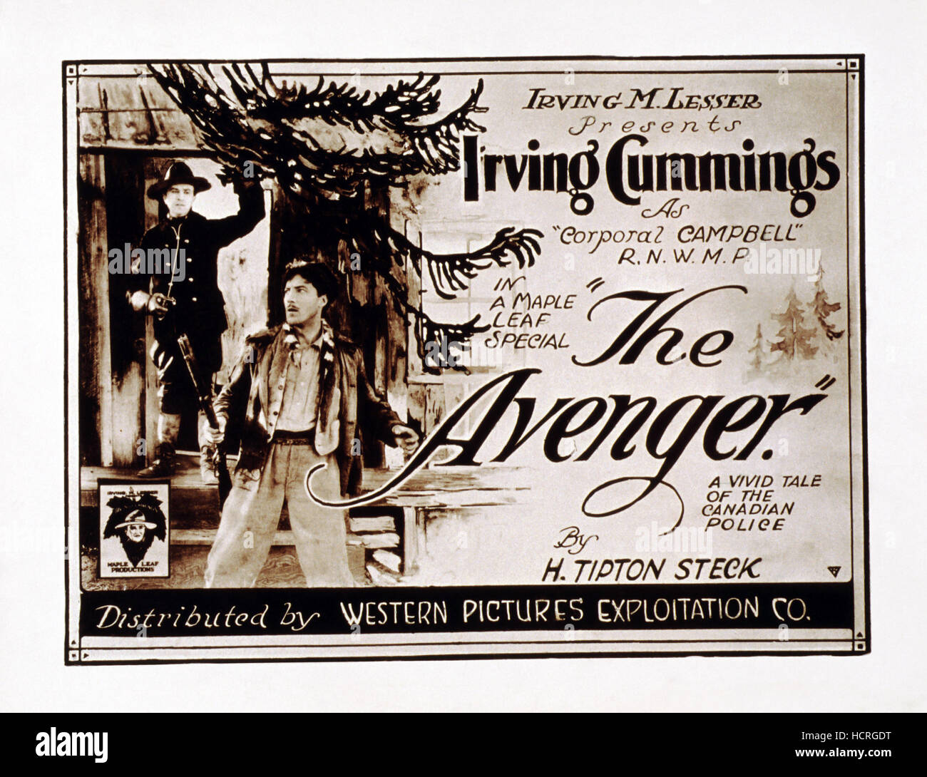 THE AVENGER, US poster, Irving Cummings (rear), 1922 Stock Photo - Alamy