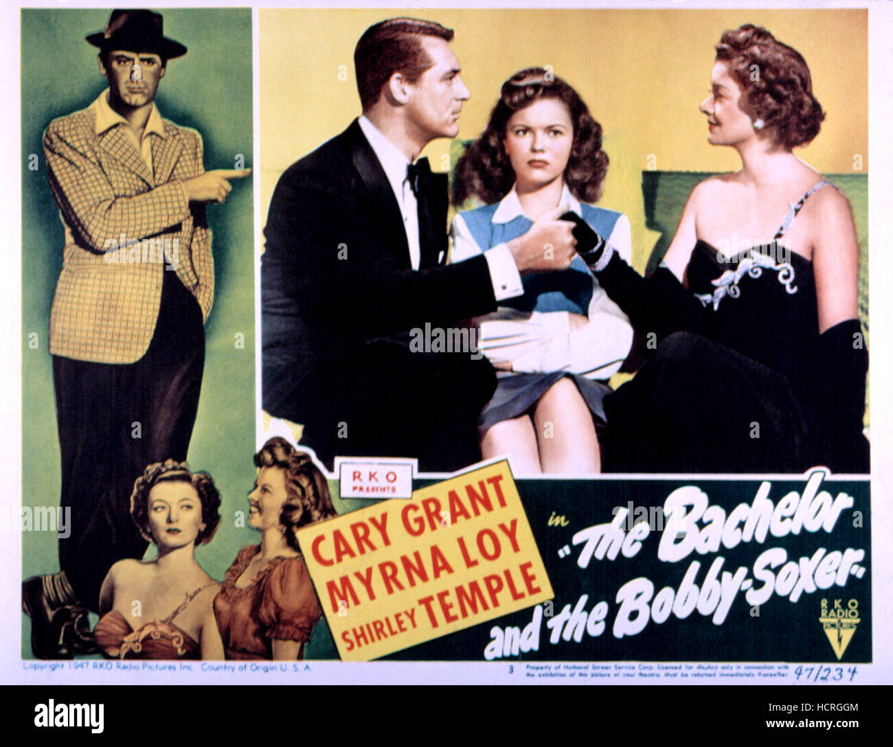 THE BACHELOR AND THE BOBBY-SOXER, Cary Grant, Shirley Temple, Myrna Loy ...