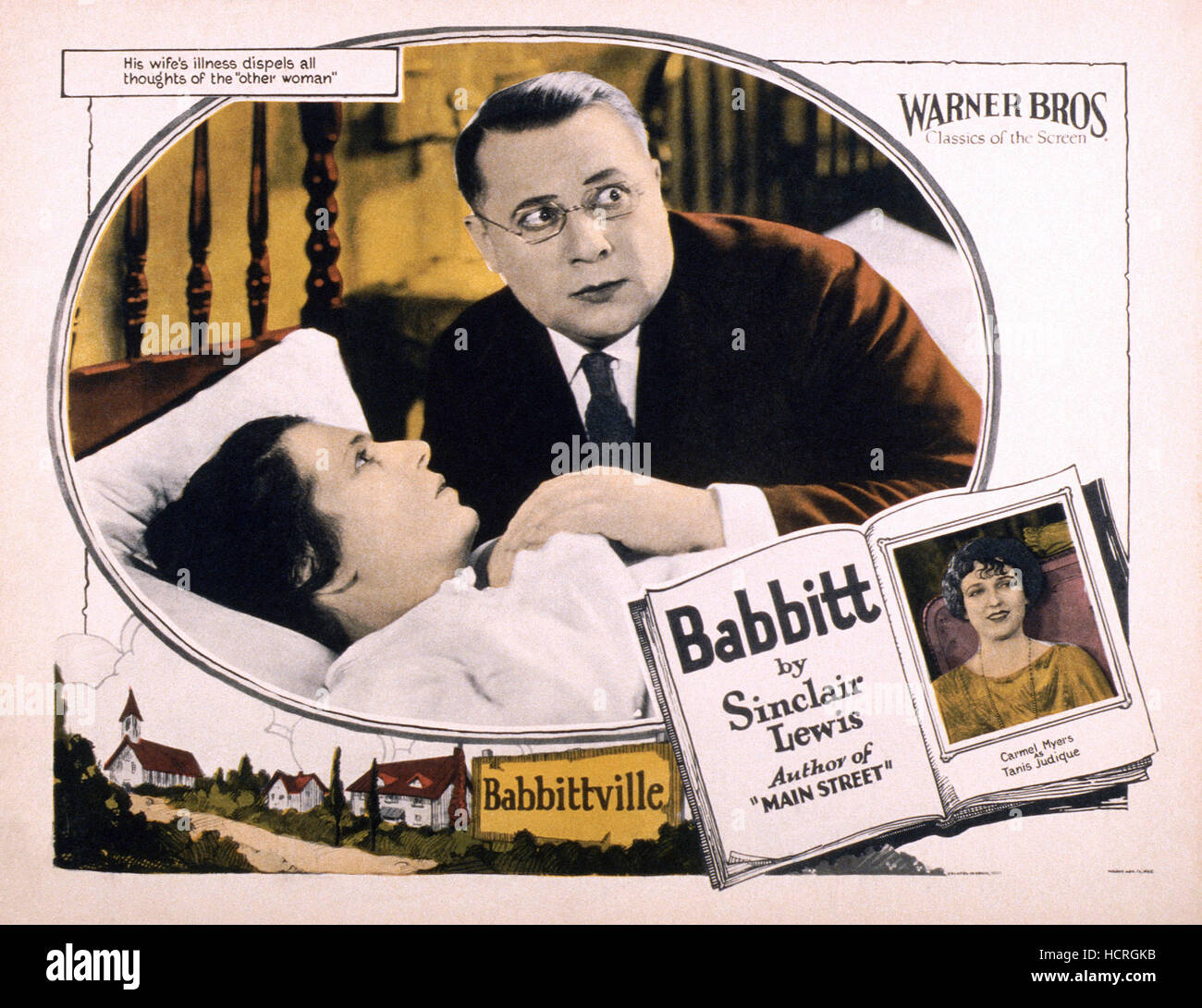 BABBITT, from left: Mary Alden, Willard Louis, Carmel Myers, 1924 Stock ...