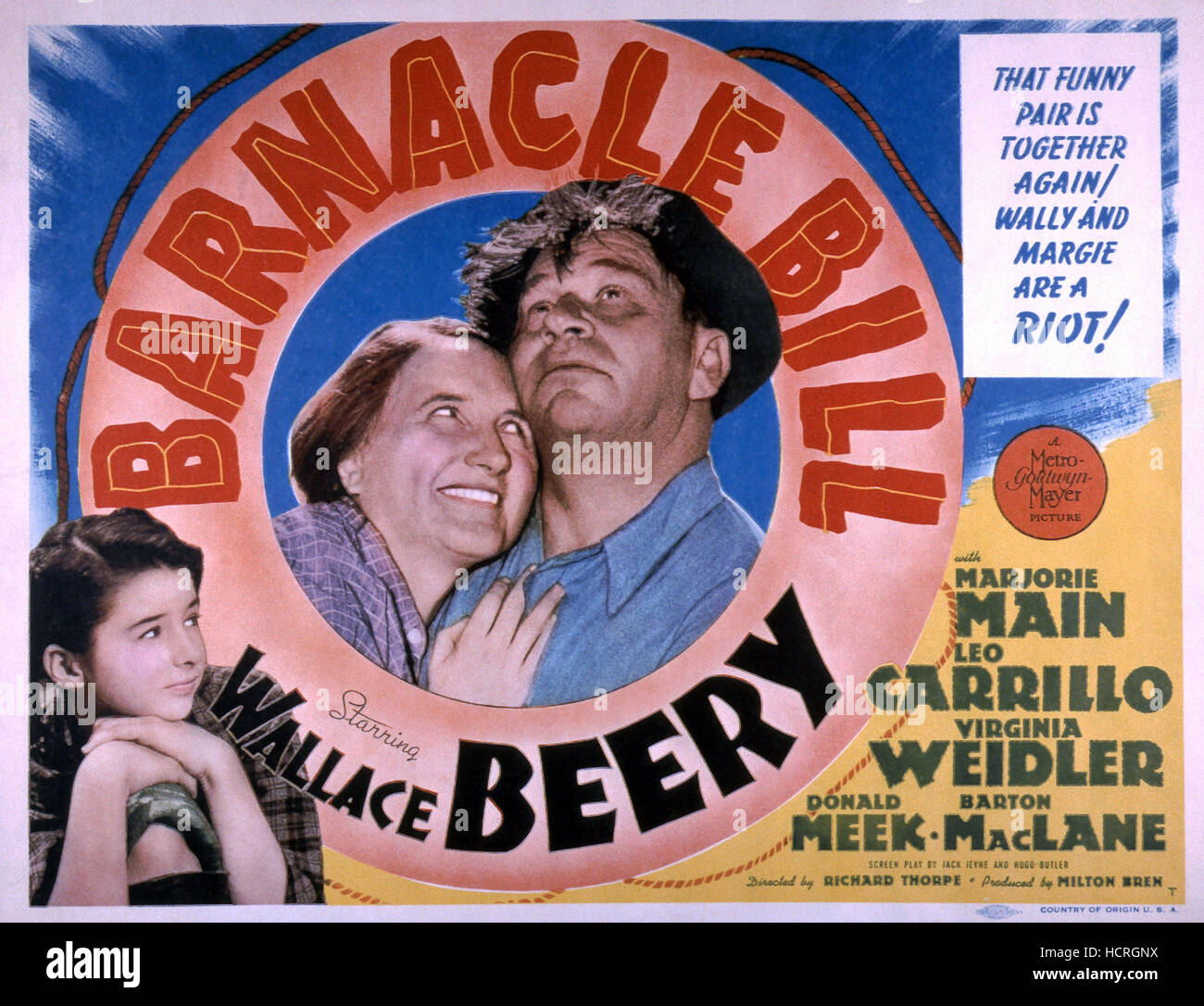 Barnacle Bill From Left Virginia Weidler Marjorie Main Wallace