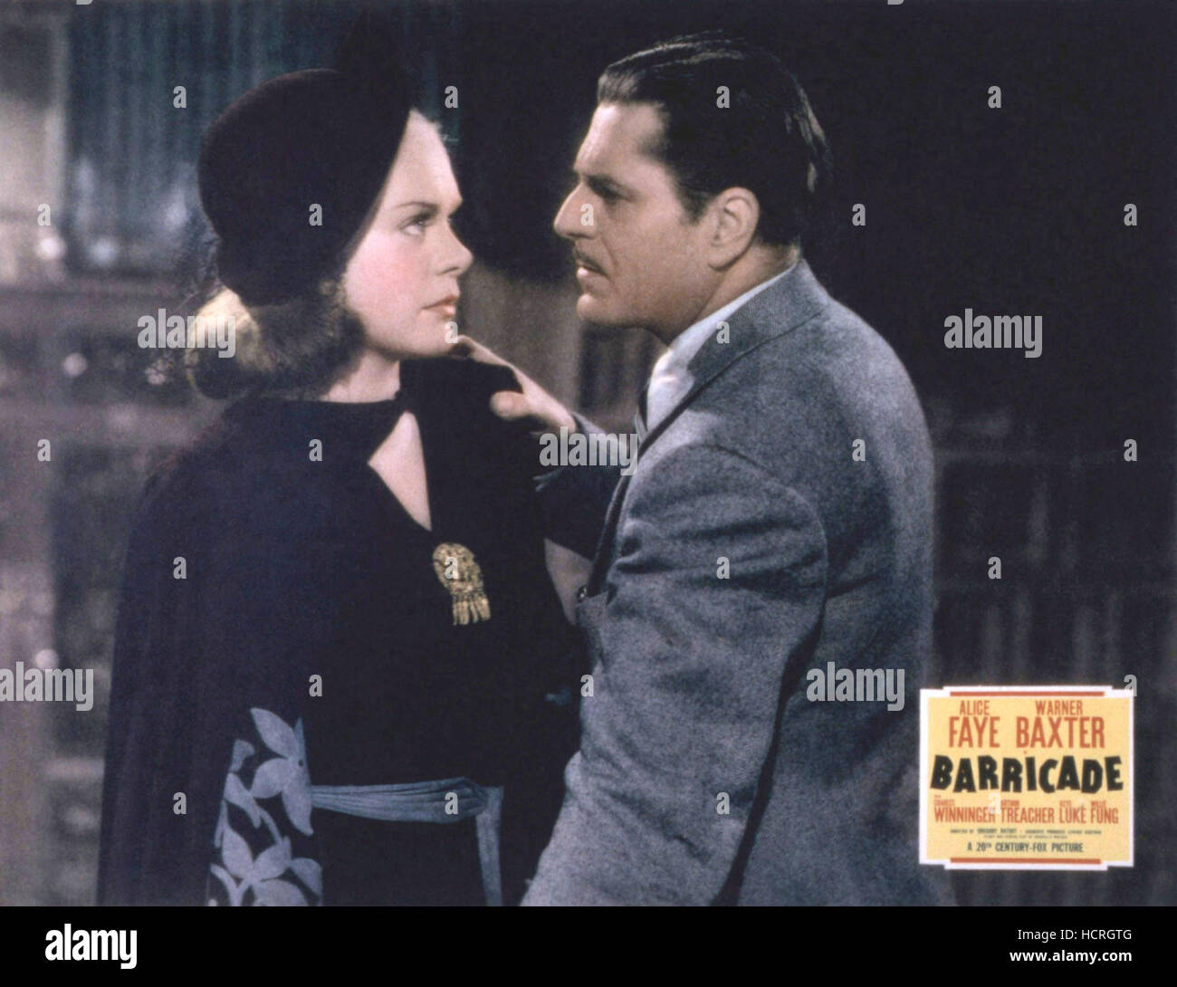 BARRICADE, Alice Faye, Warner Baxter, 1939, TM and copyright ©20th Century Fox Film Corp. All ...
