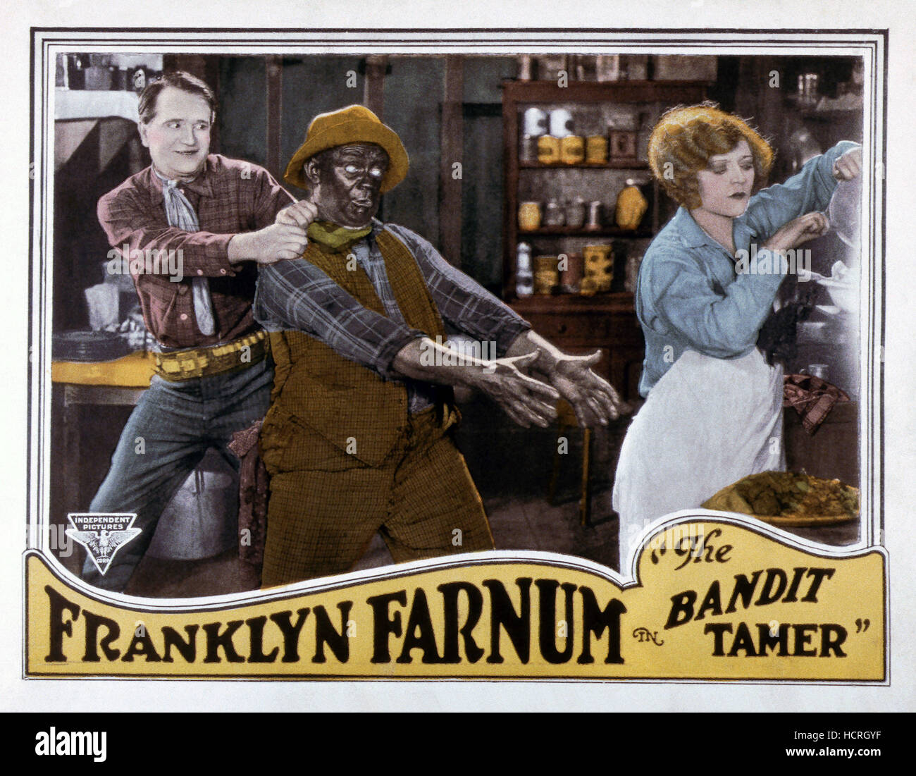 THE BANDIT TAMER, from left: Franklyn Farnum, Max Asher, Marguerite ...