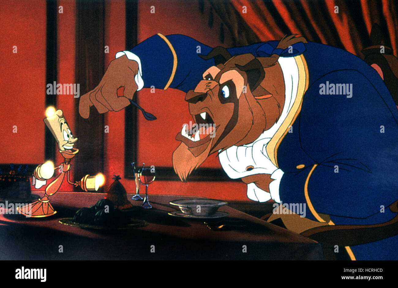 BEAUTY AND THE BEAST, Lumiere, Beast, 1991. ©Buena Vista Pictures ...