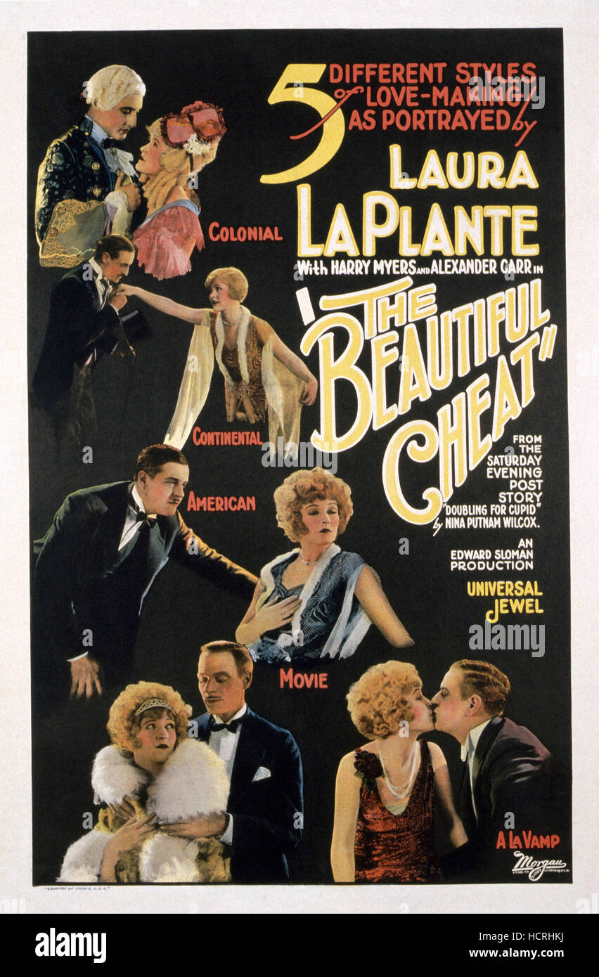 THE BEAUTIFUL CHEAT, Laura La Plante (five times), 1926 Stock Photo - Alamy