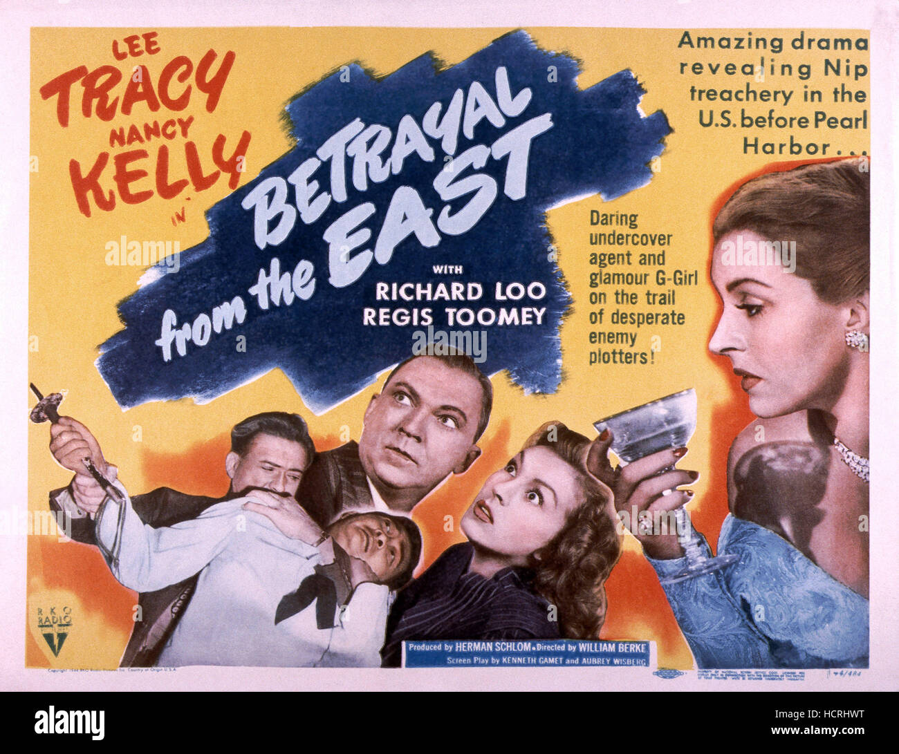 BETRAYAL FROM THE EAST, Lee Tracy (center), Richard Loo (bottom), Nancy ...