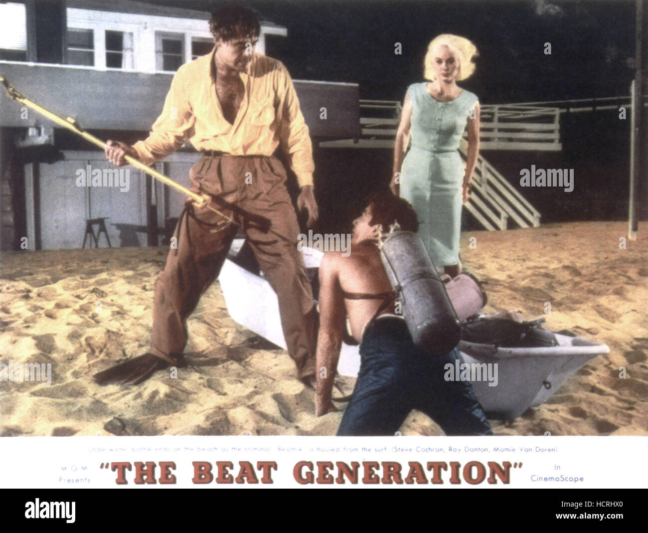 THE BEAT GENERATION, Steve Cochran, Ray Danton, Mamie Van Doren, 1959 ...