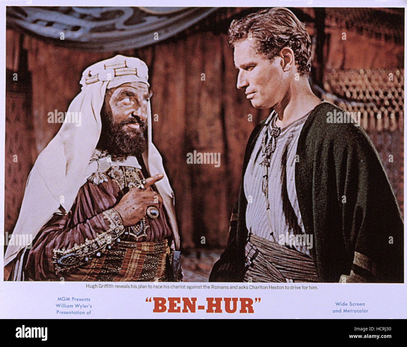 BEN-HUR, Hugh Griffith, Charlton Heston, 1959 Stock Photo - Alamy