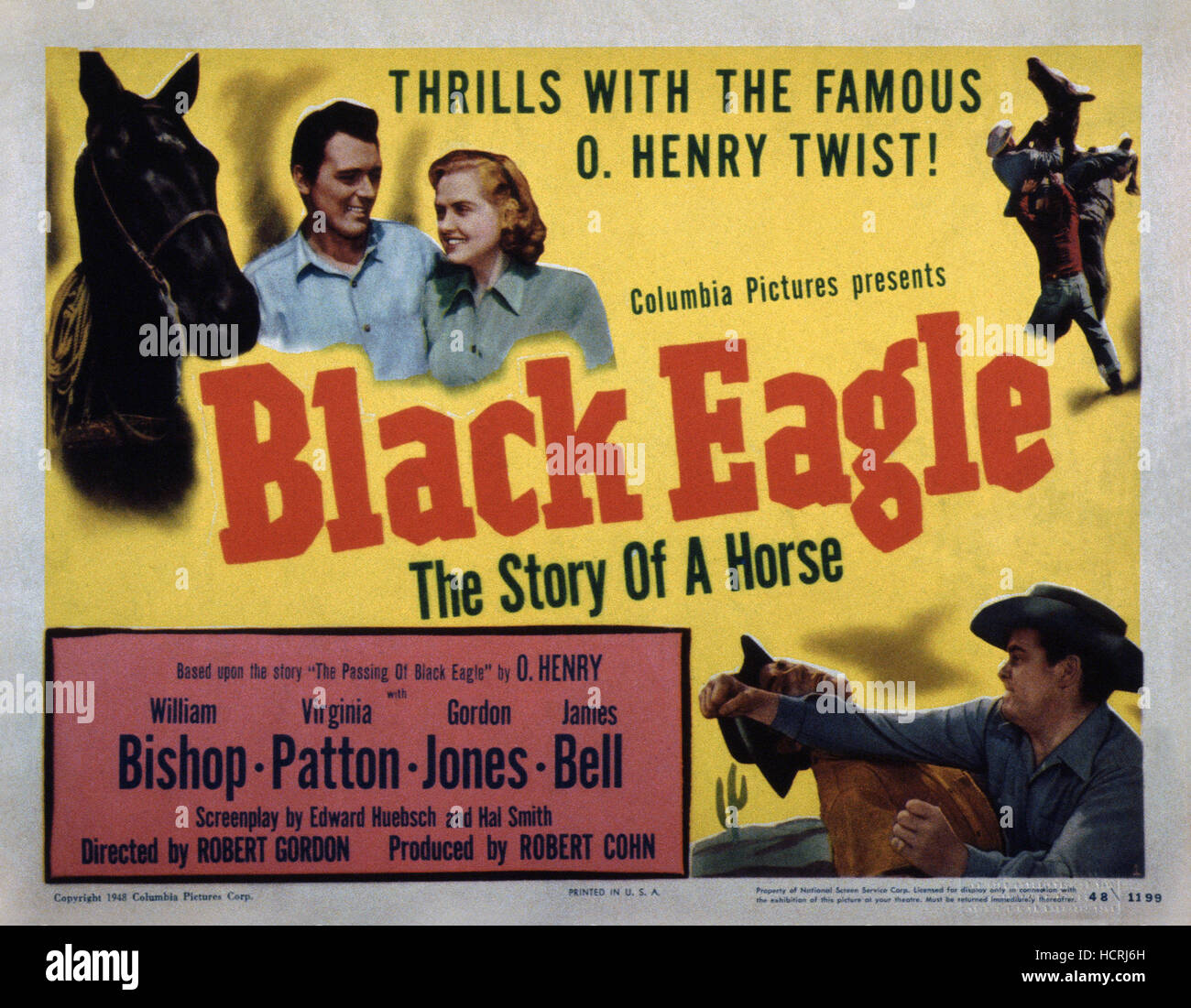 BLACK EAGLE, (aka BLACK EAGLE THE STORY OF A HORSE), top left: Highland ...
