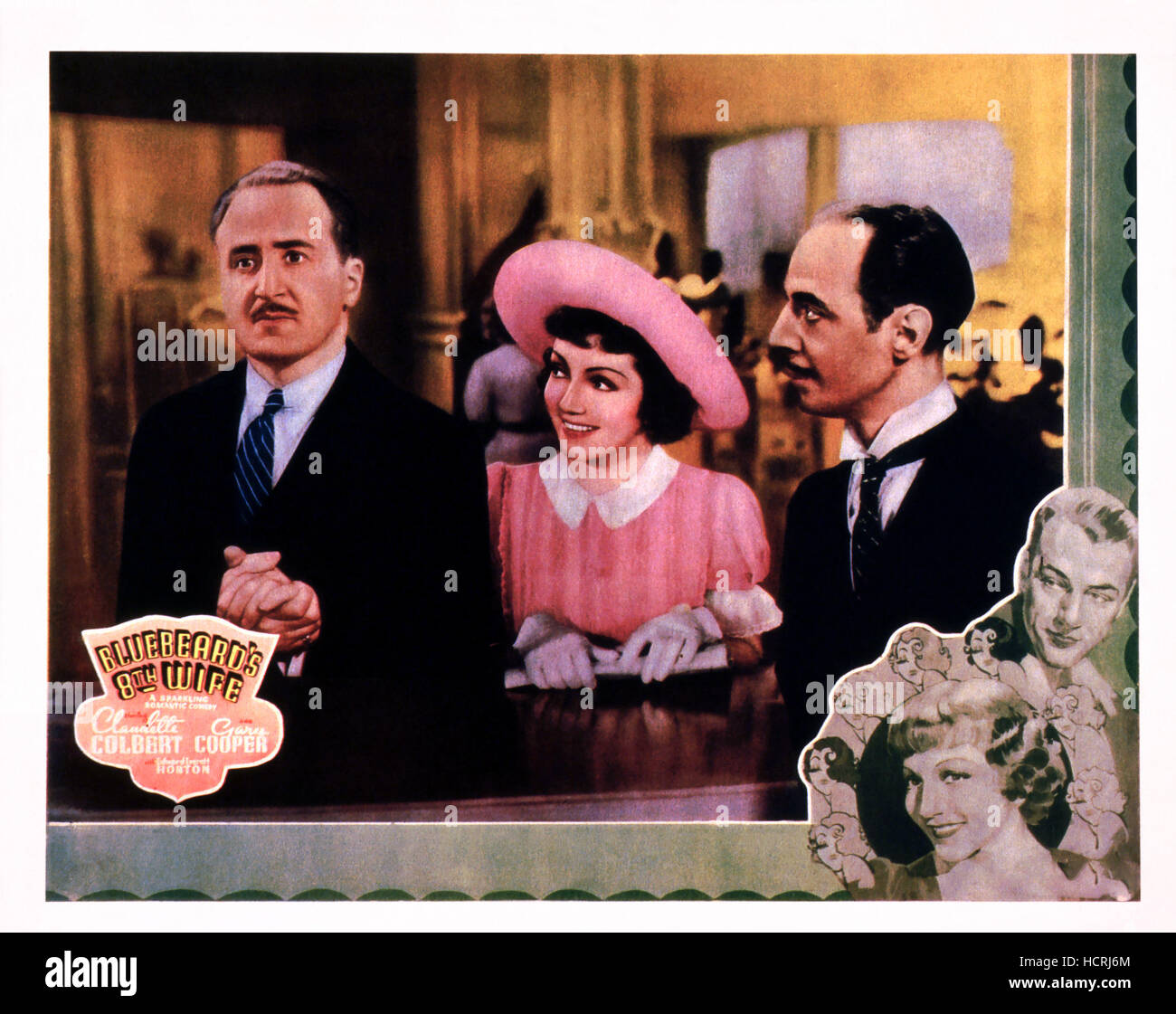 BLUEBEARD'S EIGHTH WIFE, from left: Michael Visaroff, Claudette Colbert ...