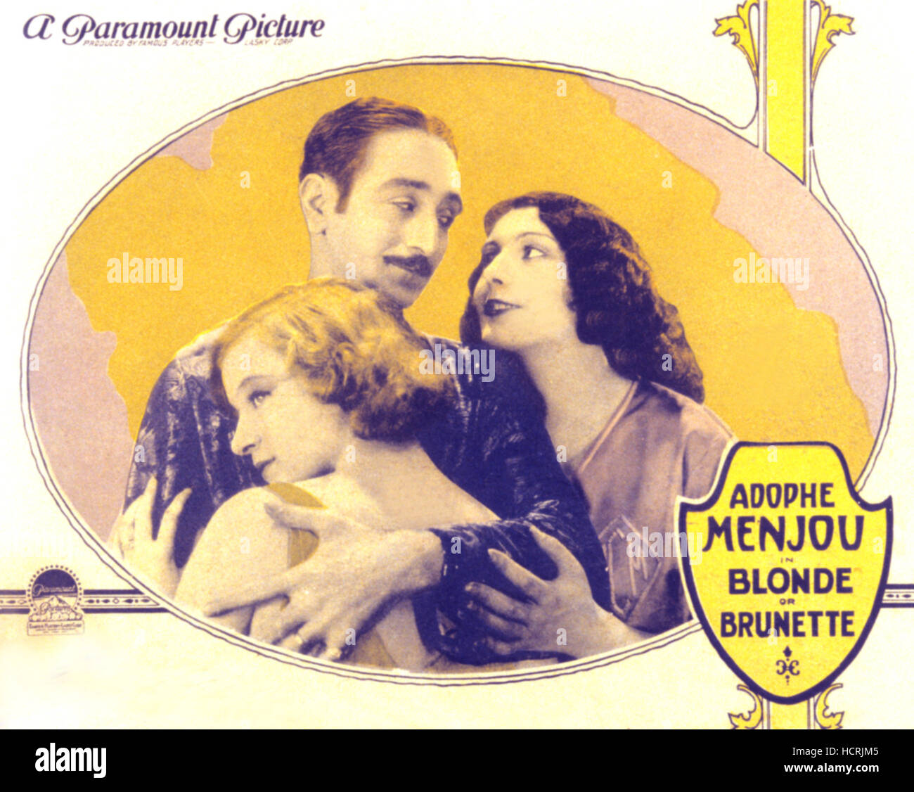 BLONDE OR BRUNETTE, Greta Nissen, Adolphe Menjou, Arlette Marchal, 1927 ...