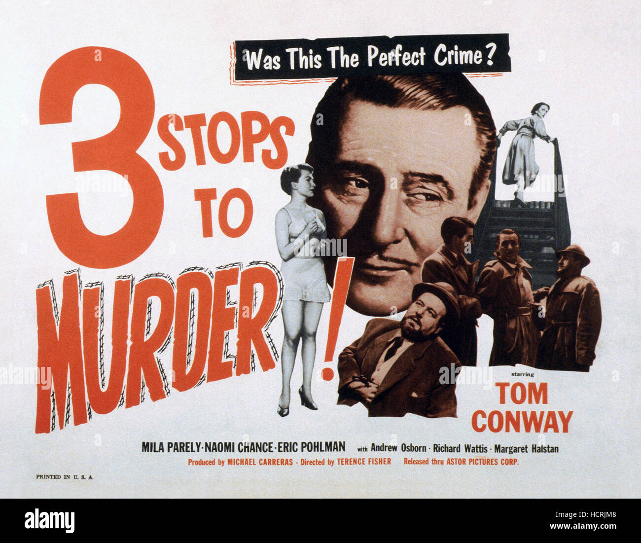 THREE STOPS TO MURDER, (aka BLOOD ORANGE), Tom Conway (center), Eric ...