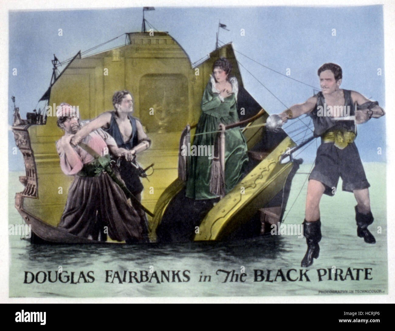 THE BLACK PIRATE, Douglas Fairbanks, Sr., Billie Dove, 1926 Stock Photo ...