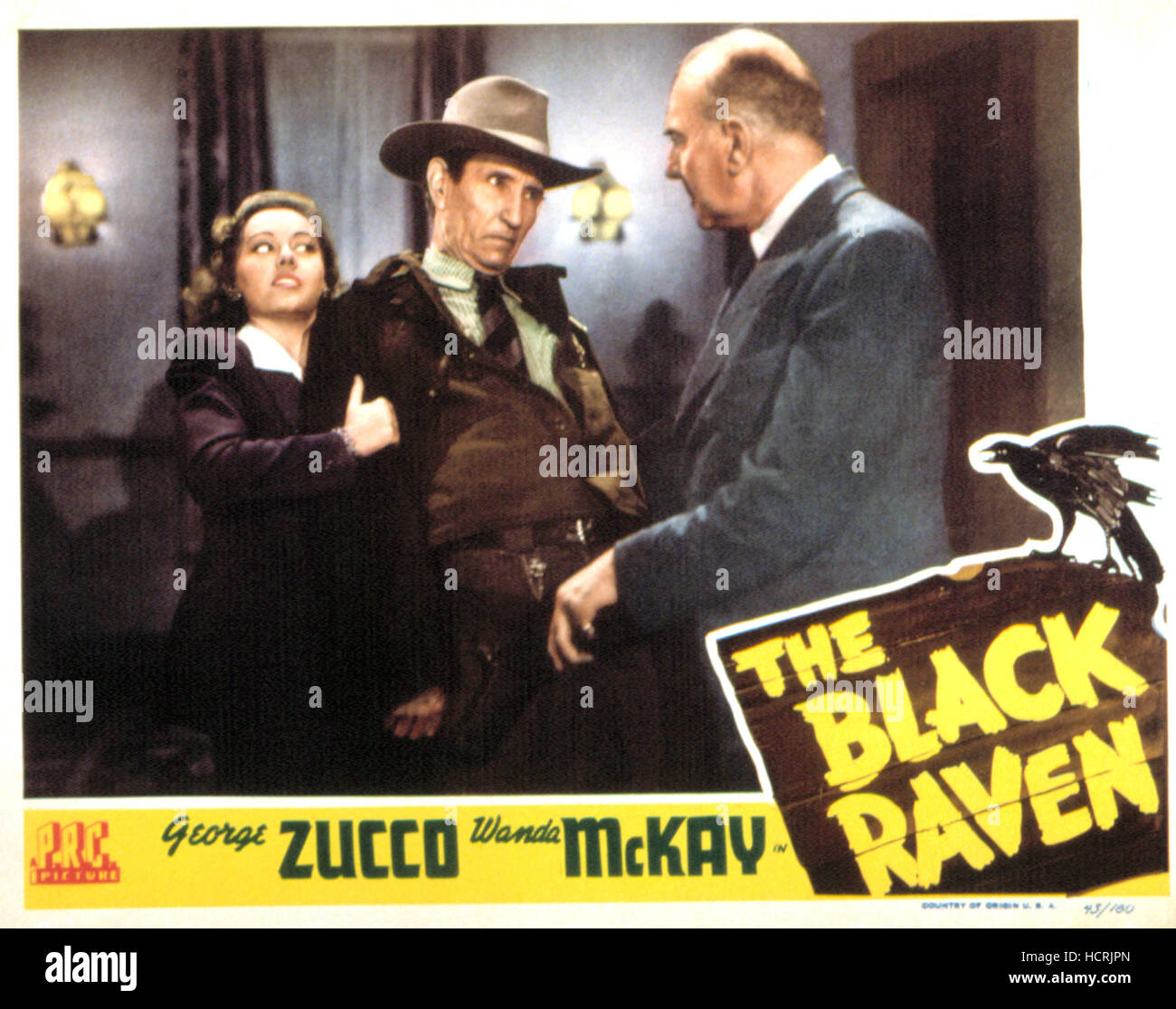 THE BLACK RAVEN, George Zucco, 1943 Stock Photo - Alamy