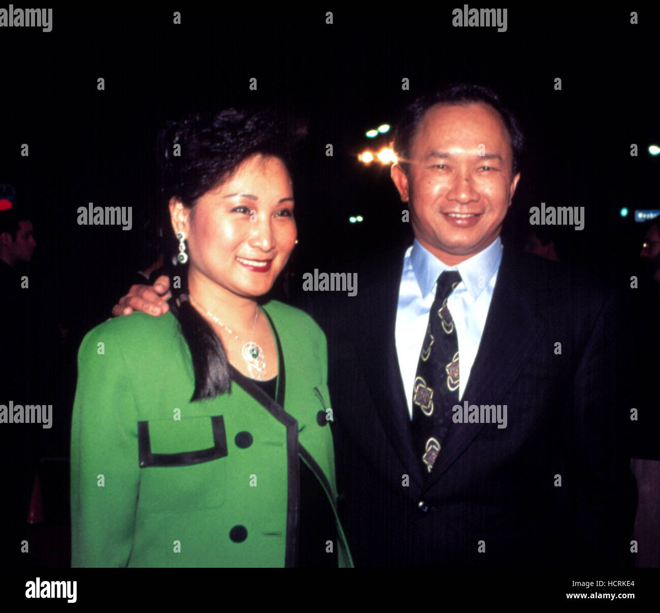 Director John Woo and his wife at the premeire of BROKEN ARROW, 1996 ...